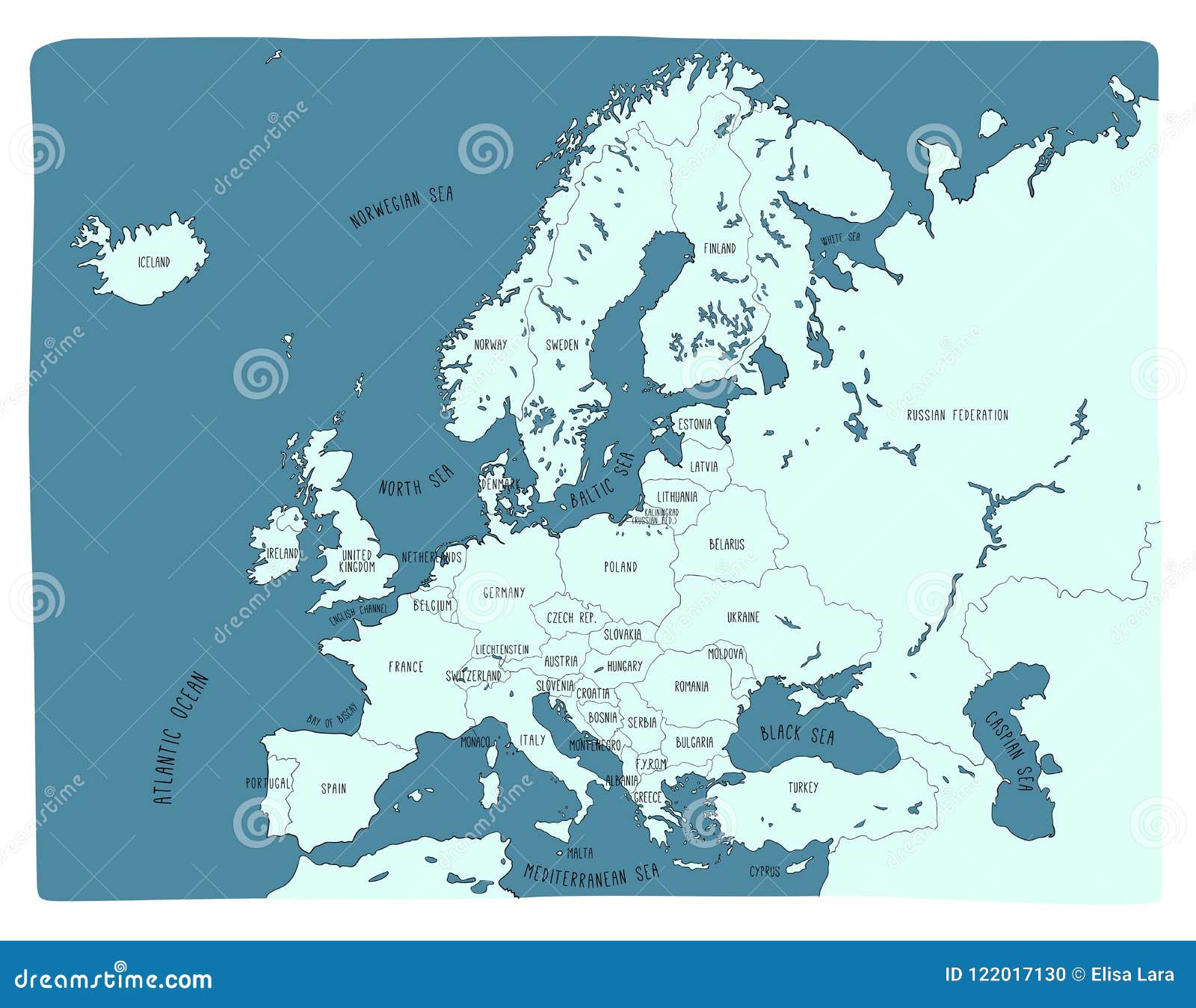 Colorful Hand Drawn Vector Map of Europe Stock Vector - Illustration of ... Colorful Hand Drawn Vector Map of Europe Stock Vector - Illustration of ...