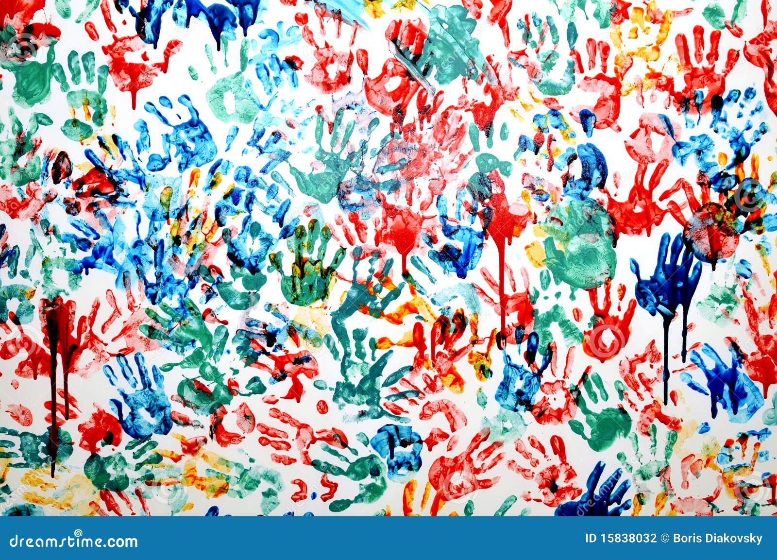 Colorful hand prints stock photo. Image of creative, colorful - 15838032