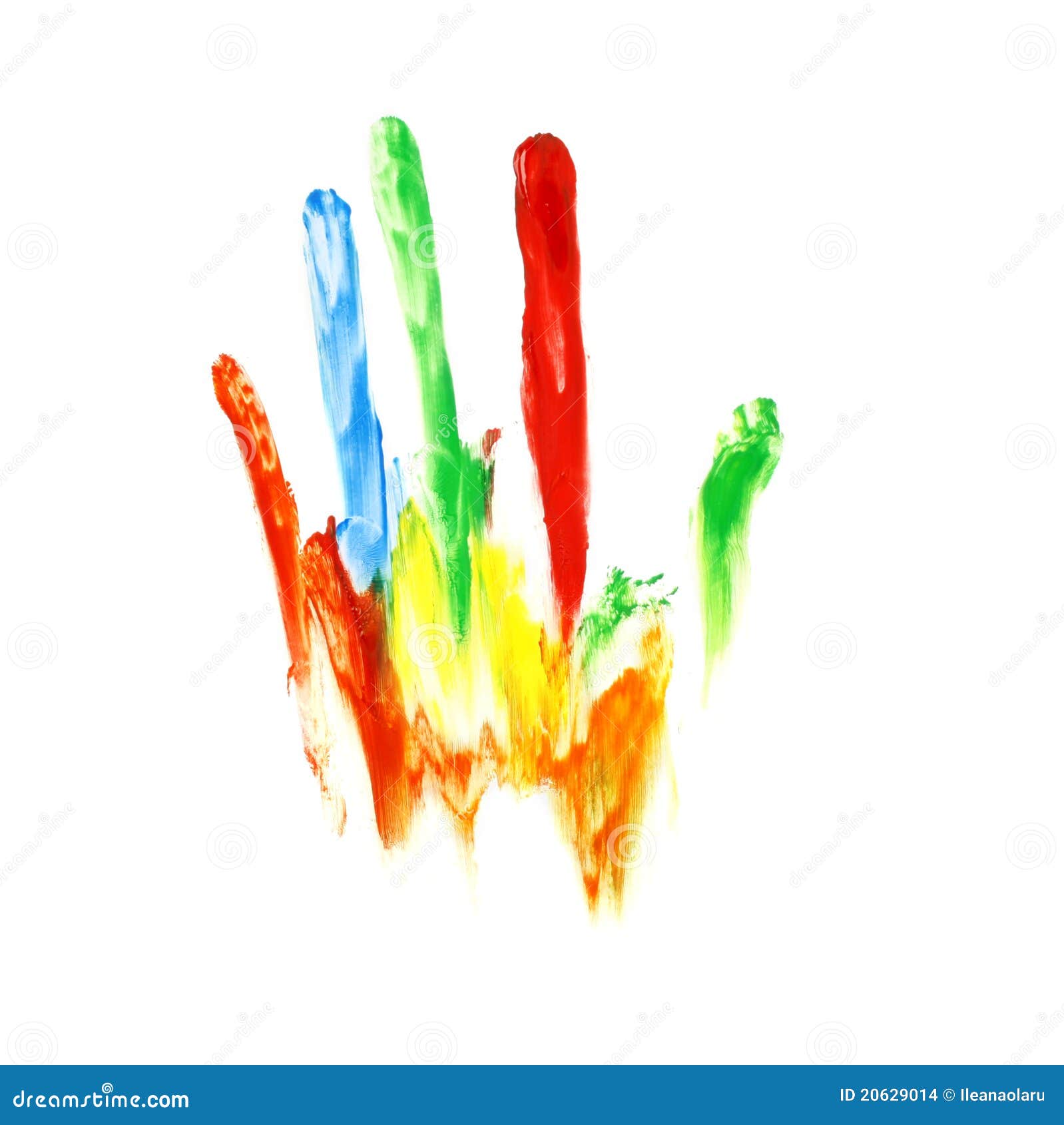 Colorful hand shape stock photo. Image of childhood, child - 20629014