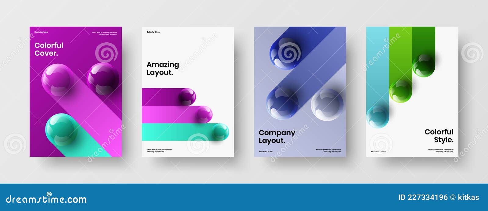 Colorful Handbill Vector Design Template Composition Stock Vector ...