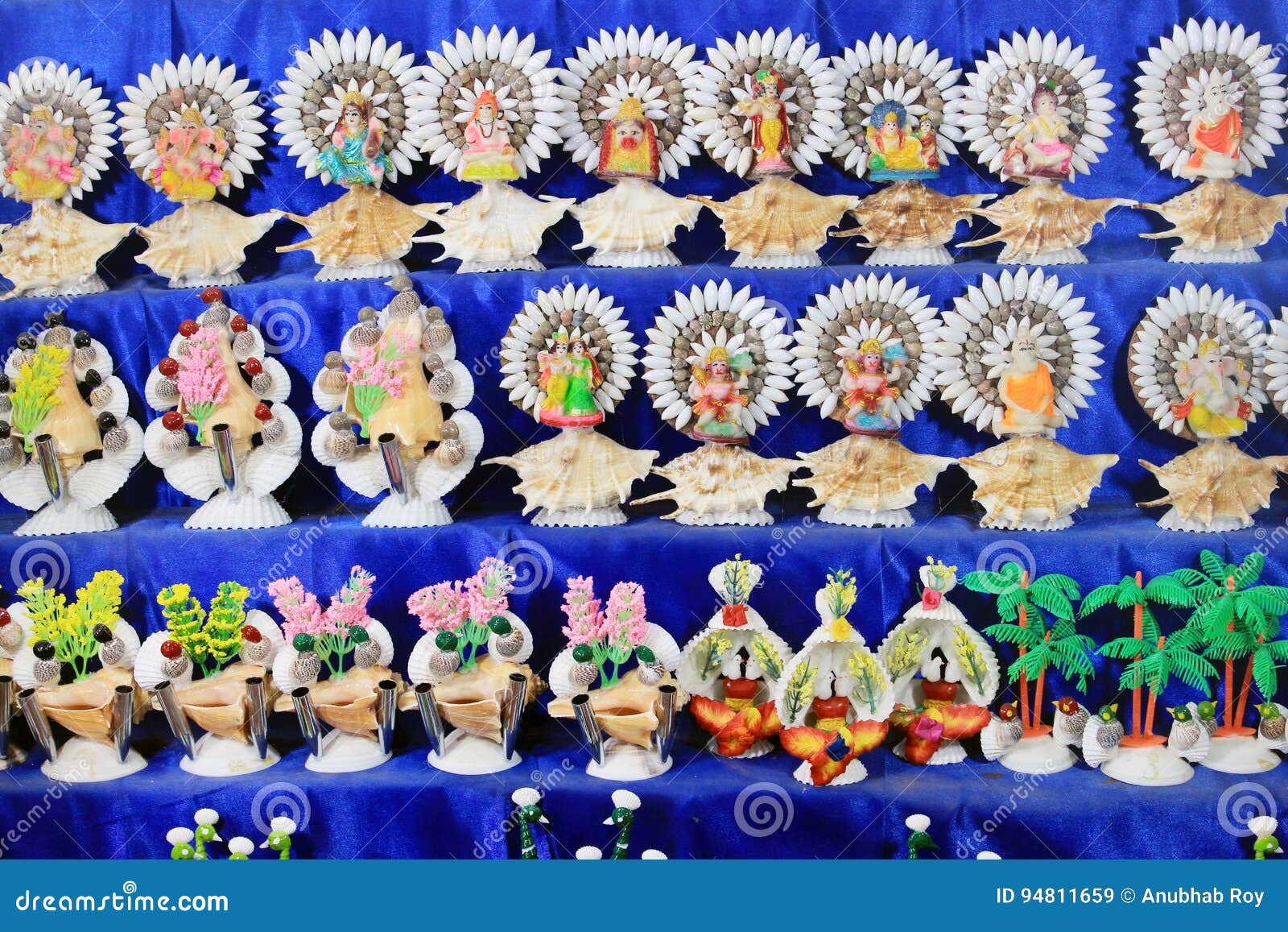 Colorful Handcraft Made by Conch Shell. Stock Image - Image of elegance ...