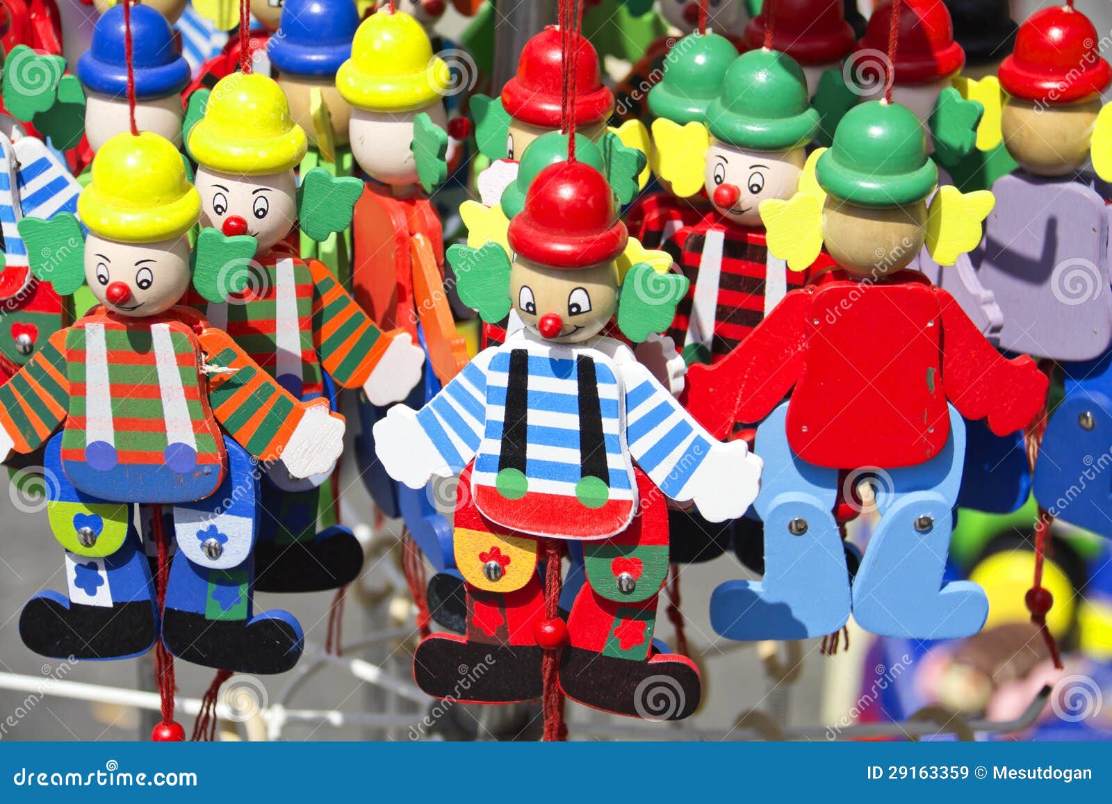 Colorful handmade puppets stock image. Image of figurine - 29163359