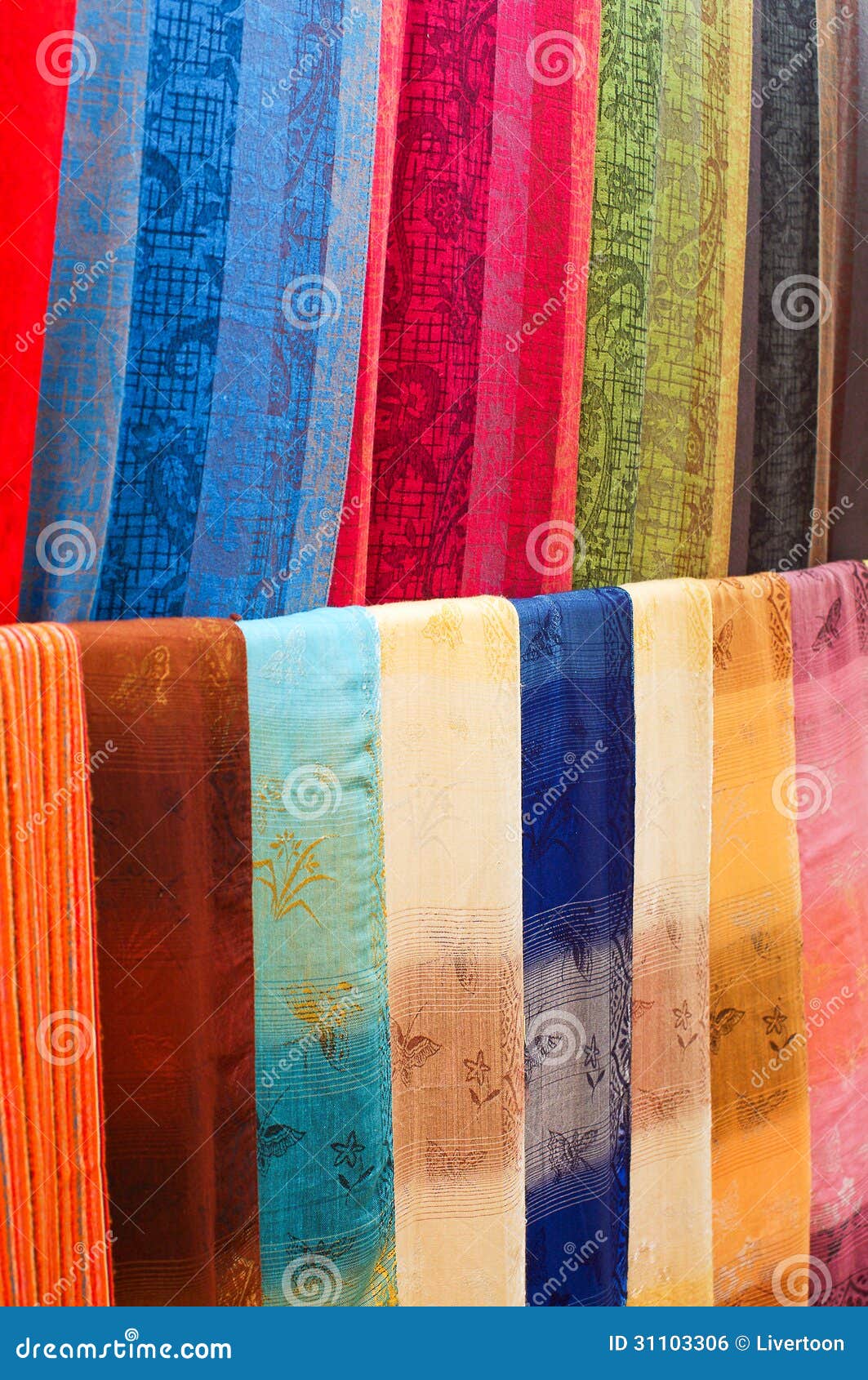 Colorful handmade shawls stock photo. Image of decorative - 31103306