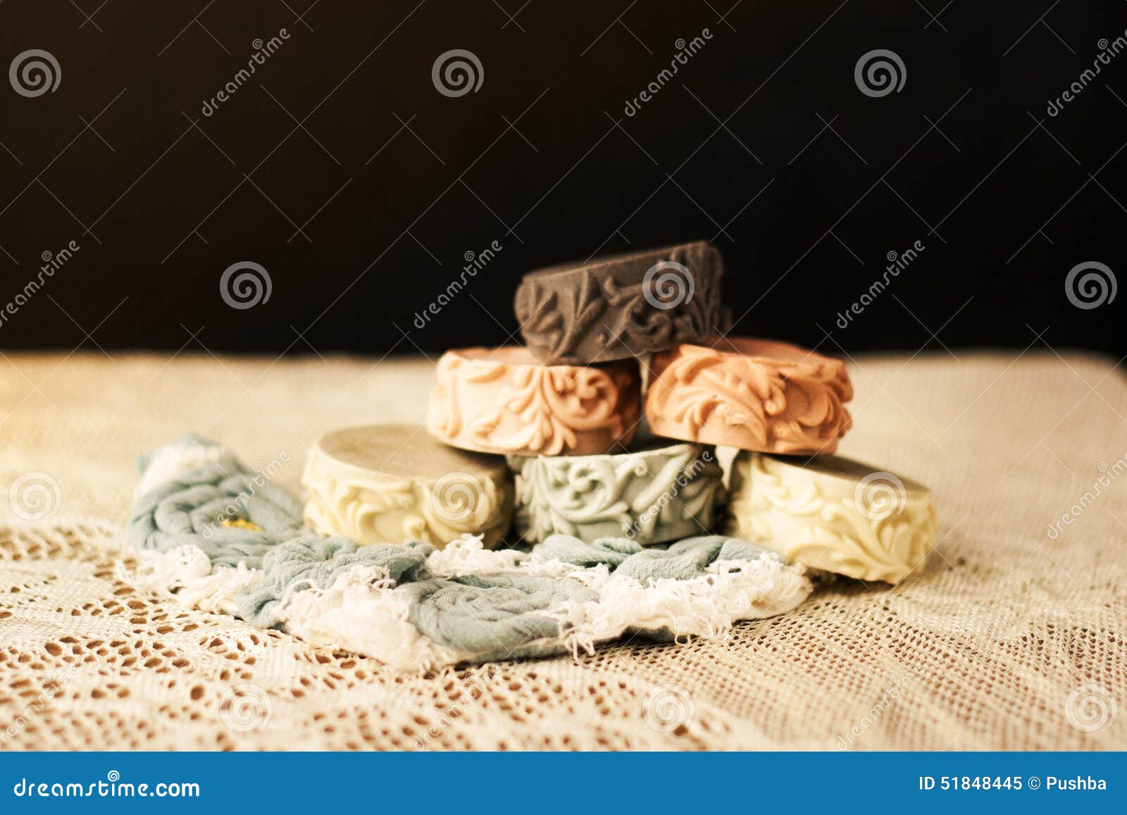 Colorful handmade soap stock image. Image of herbs, bathe - 51848445