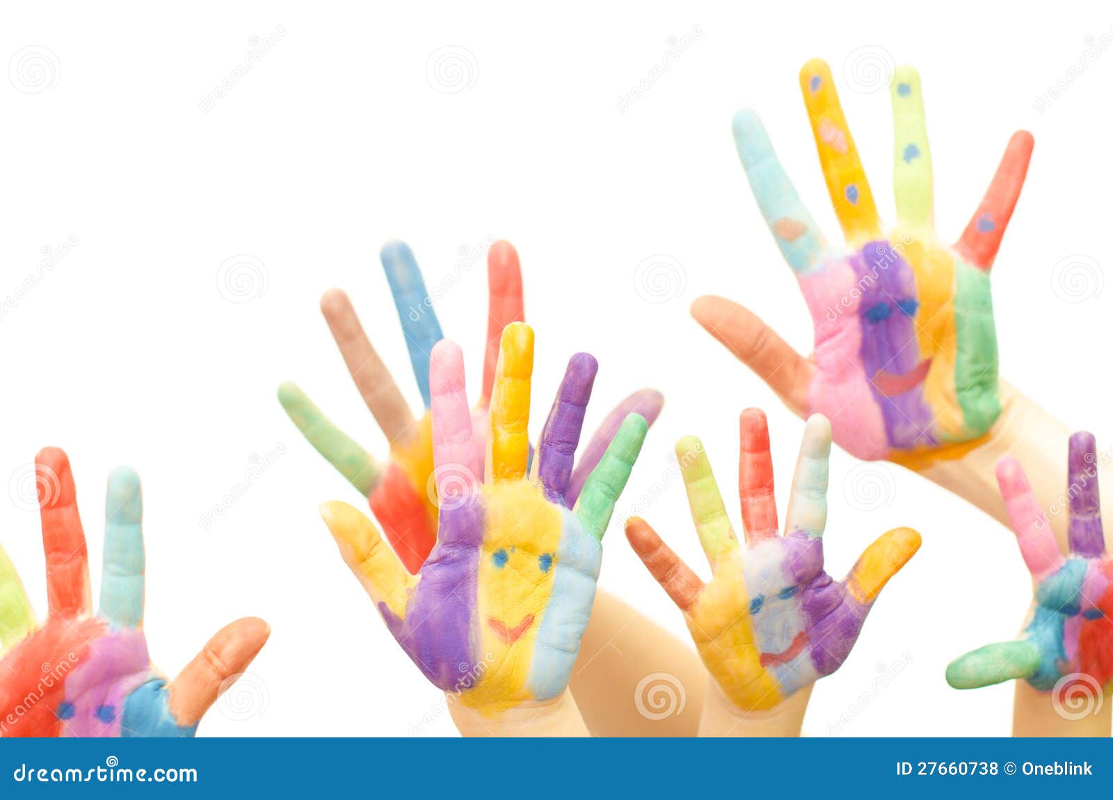 Colorful Hands stock photo. Image of communicate, human - 27660738