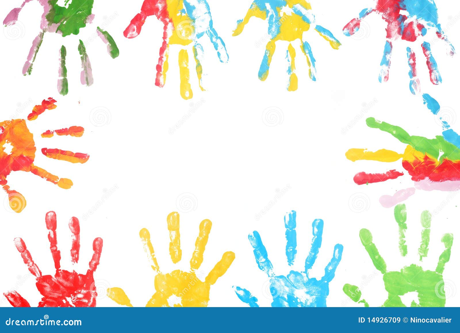 Colorful Hands Child Printed Royalty Free Stock Images - Image: 14926709