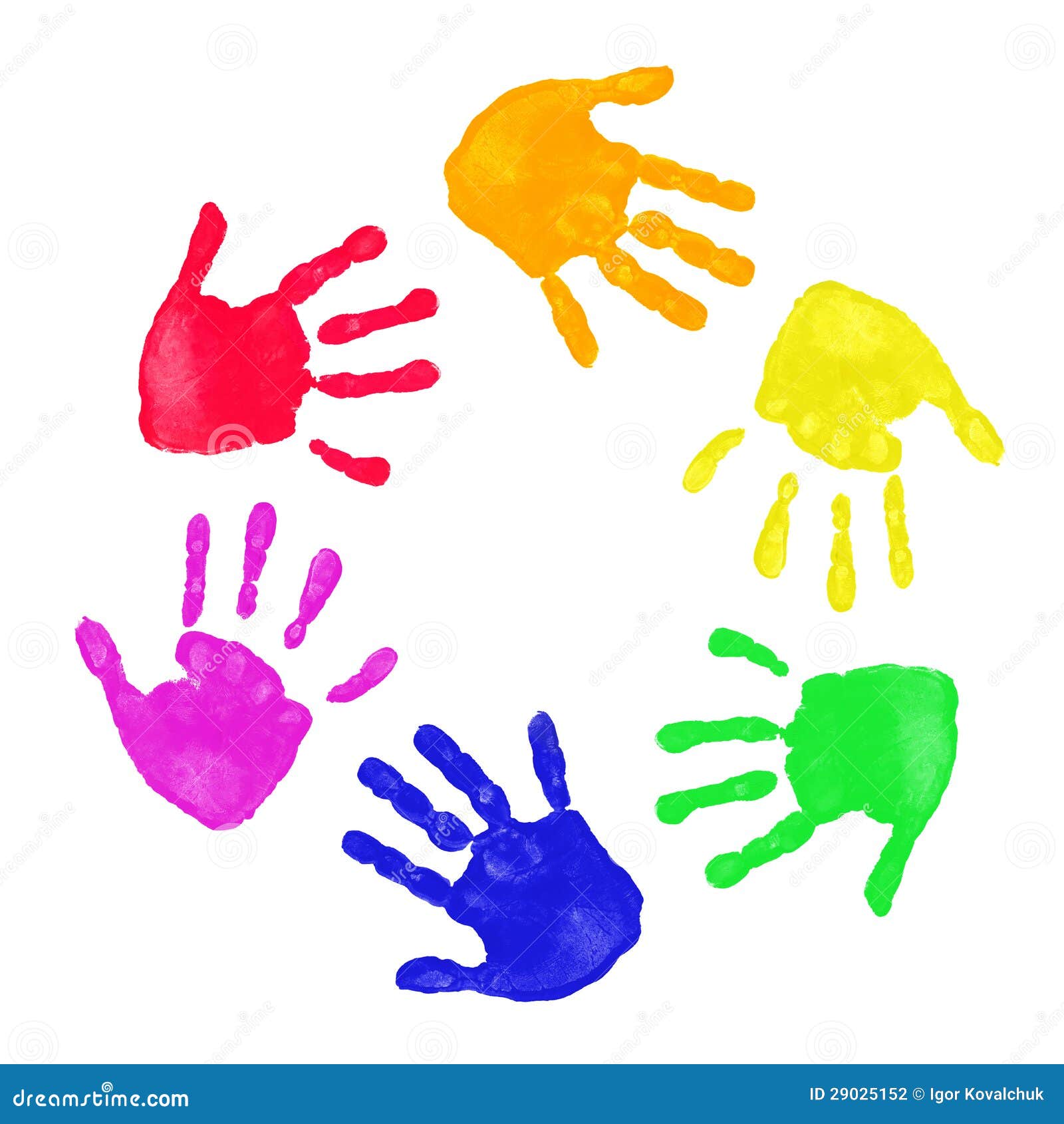 Colorful hands prints stock photo. Image of child, drawing - 29025152