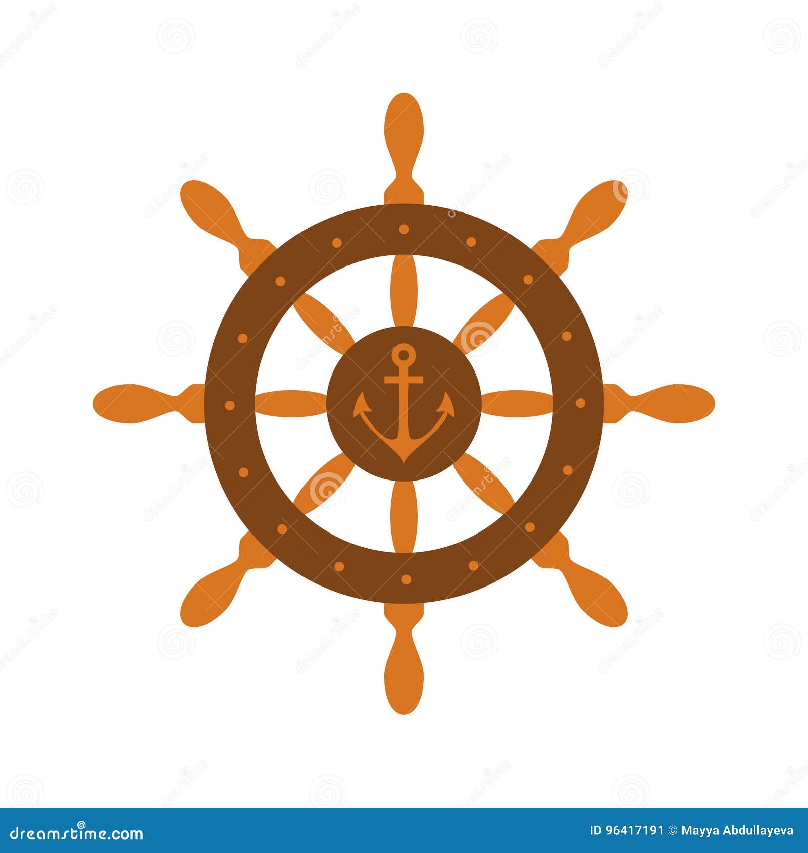 Handwheel Colorful Clipart. Handwheel Flat Illustration | CartoonDealer ...