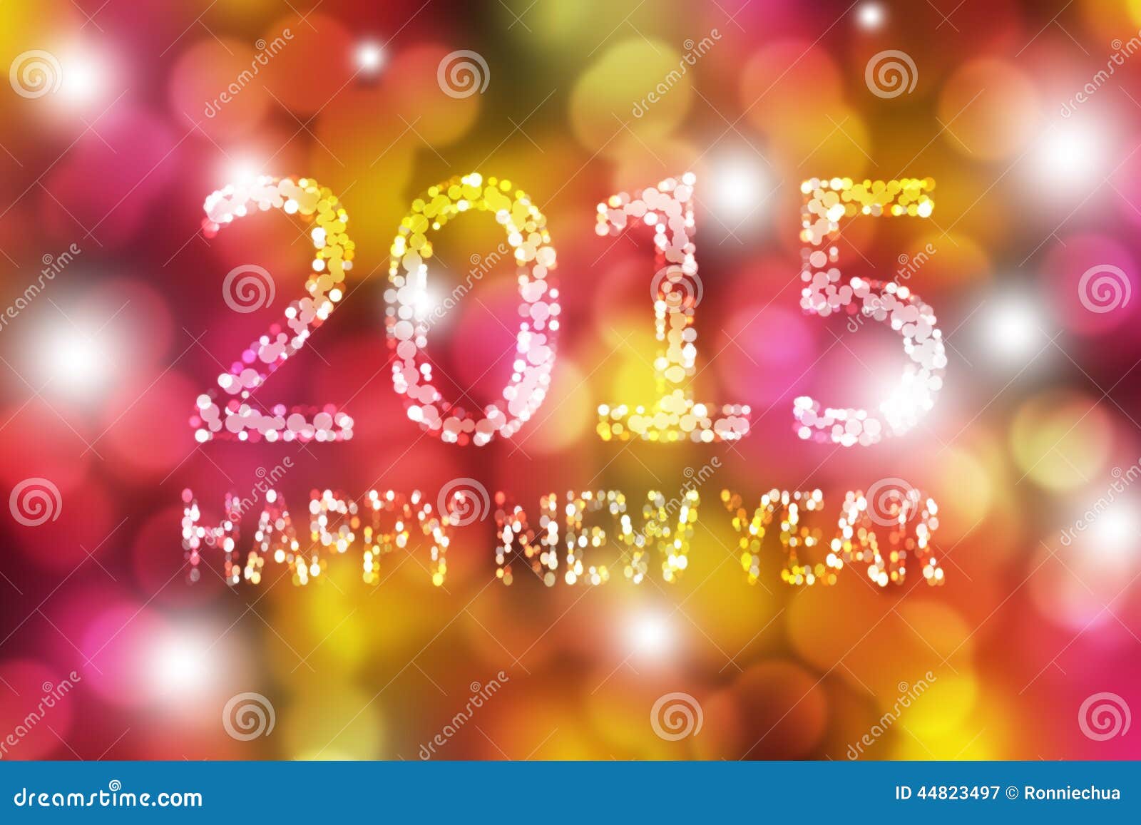 Colorful Happy New Year Abstract Background Stock Illustration ...