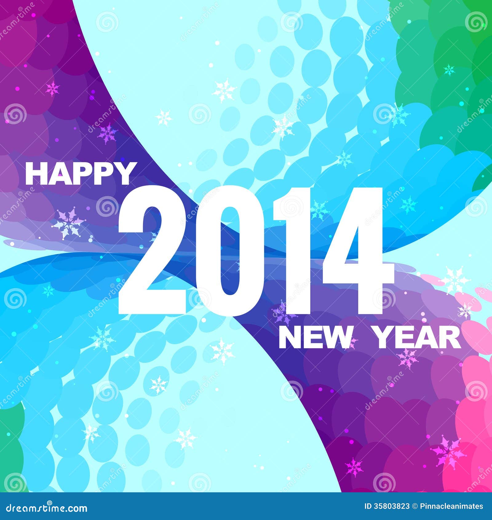 Colorful happy new year stock vector. Illustration of eps10 - 35803823