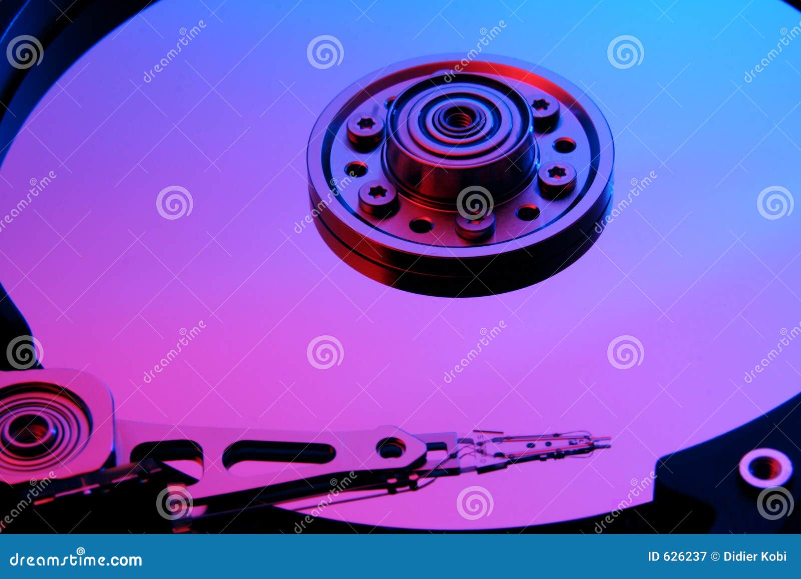 Colorful Hard Disk stock image. Image of blue, interior - 626237