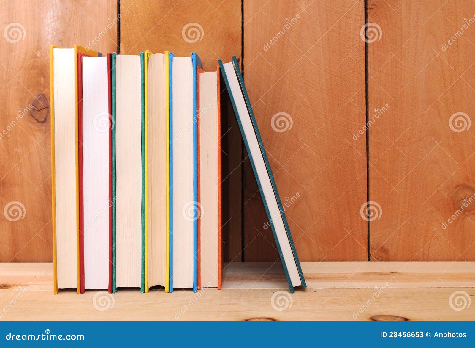 Colorful hardcover books stock image. Image of student - 28456653