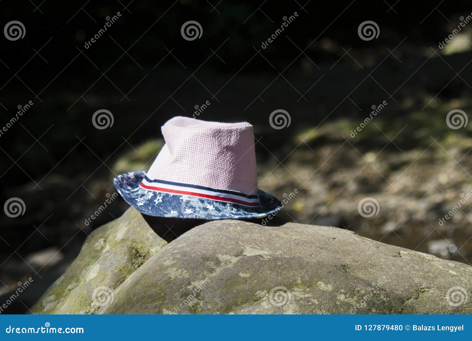 Colorful Hat on the Giant Rock. Stock Photo - Image of wear, accessory ...