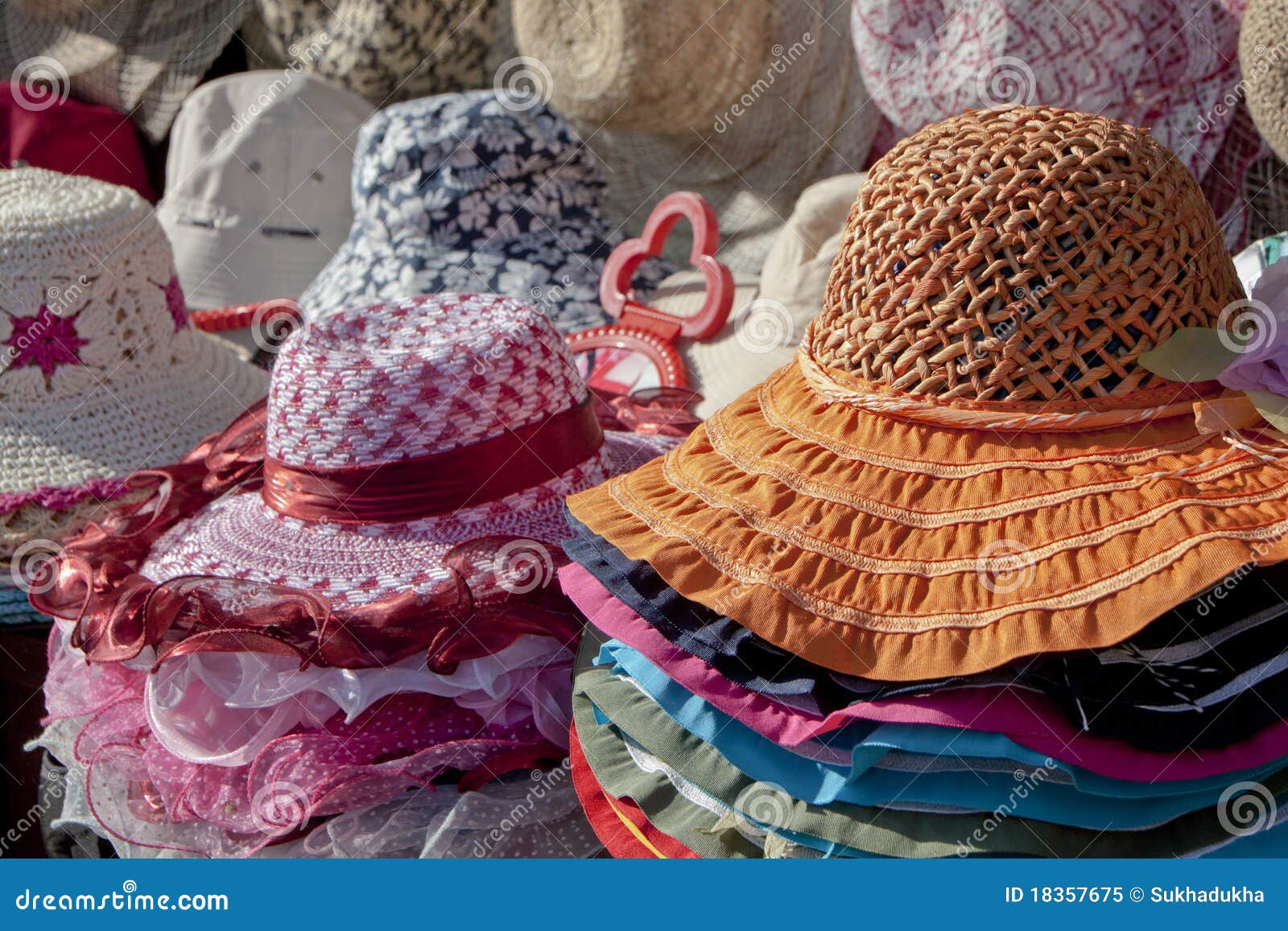 Colorful Hats stock image. Image of abstract, headwear - 18357675