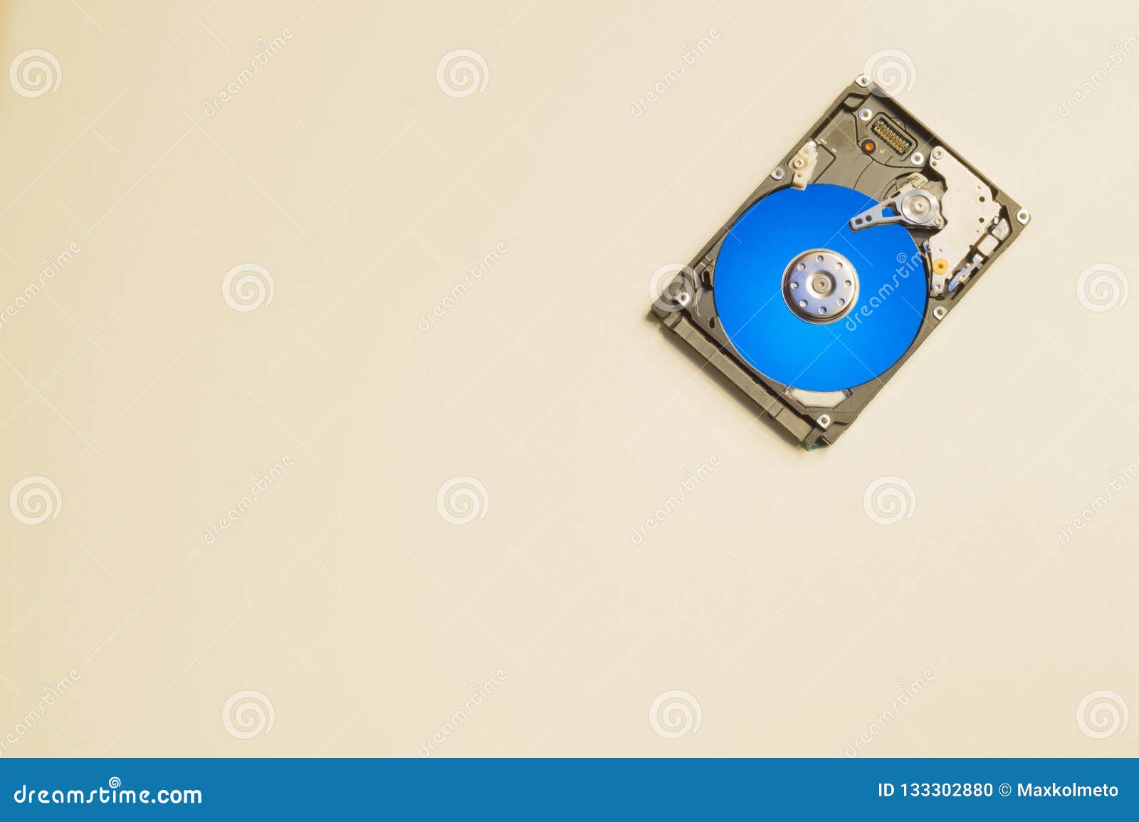 Colorful Hdd Isolated on White. Open Hard Disk Drive. Concept of Data ...