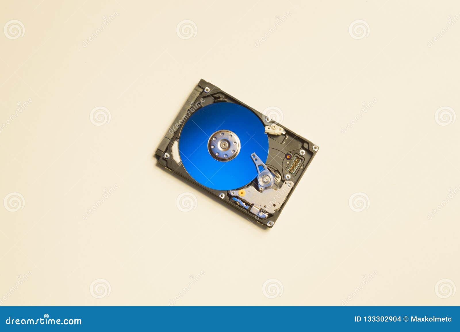 Colorful Hdd Isolated on White. Open Hard Disk Drive. Concept of Data ...