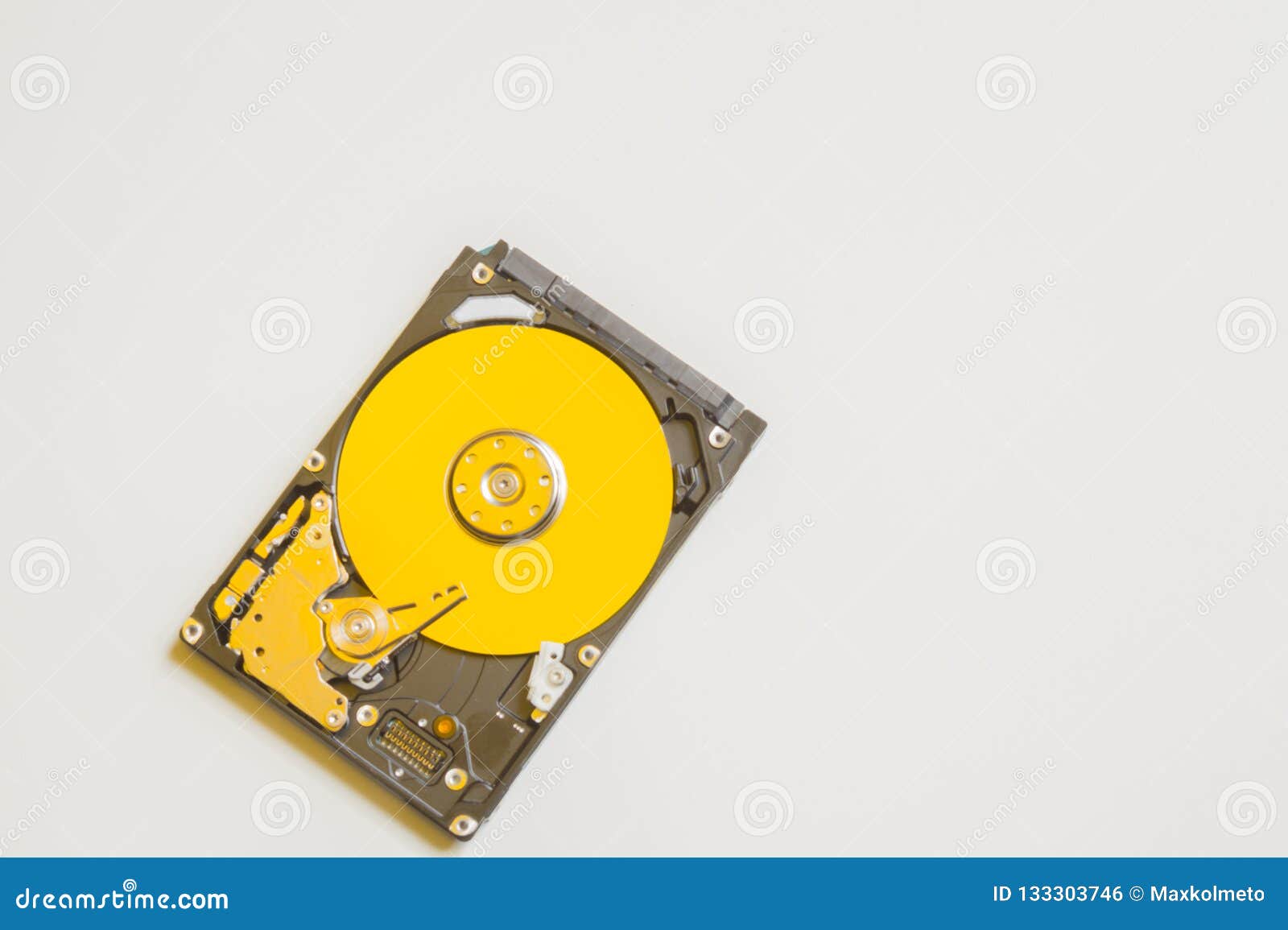 Colorful Hdd Isolated on White. Open Hard Disk Drive. Concept of Data ...