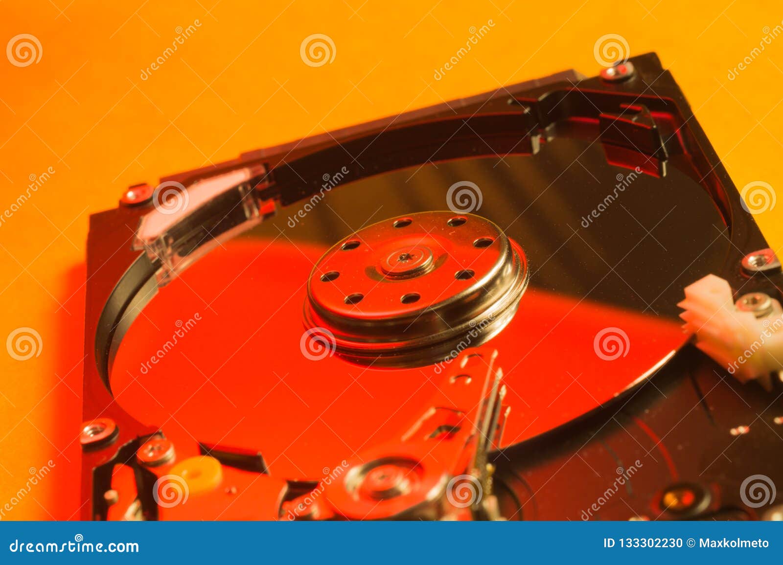 Colorful Hdd. Open Hard Disk Drive. the Concept of Data Storage. Data ...