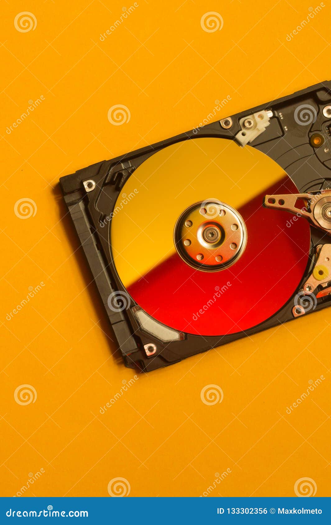 Colorful Hdd. Open Hard Disk Drive. the Concept of Data Storage. Data ...