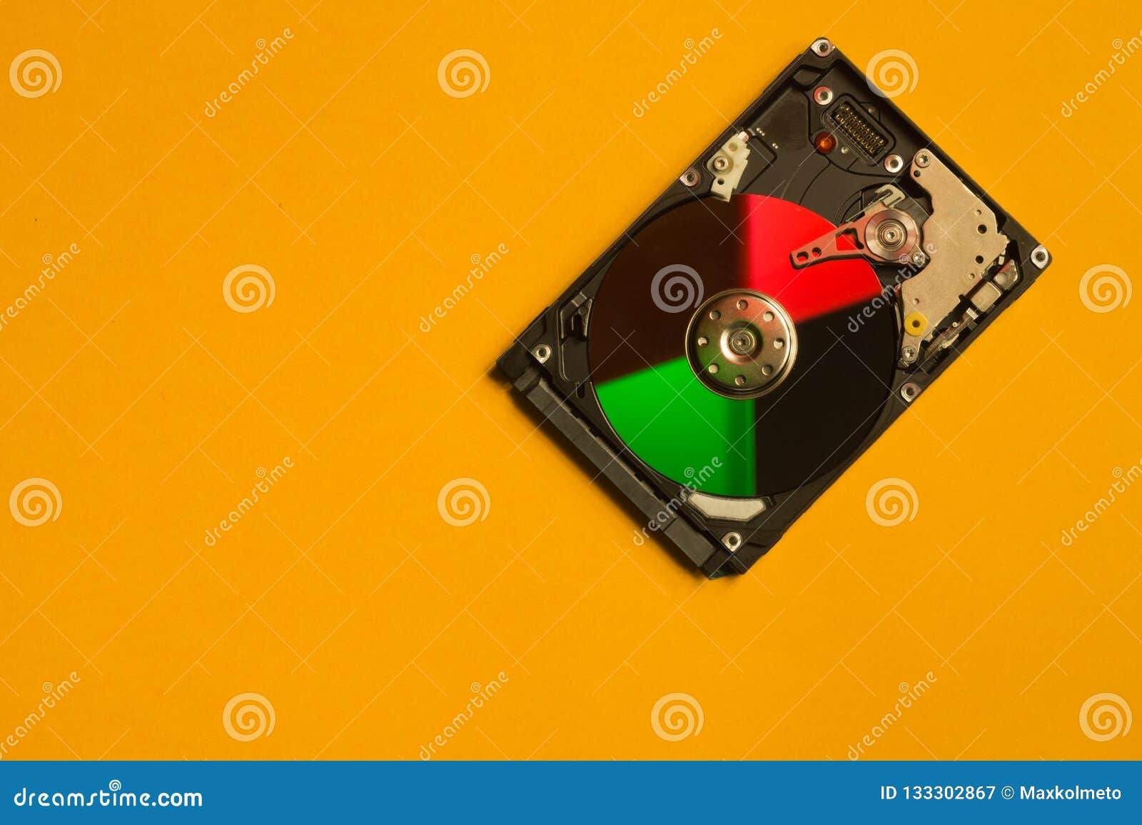Colorful Hdd. Open Hard Disk Drive. the Concept of Data Storage. Data ...