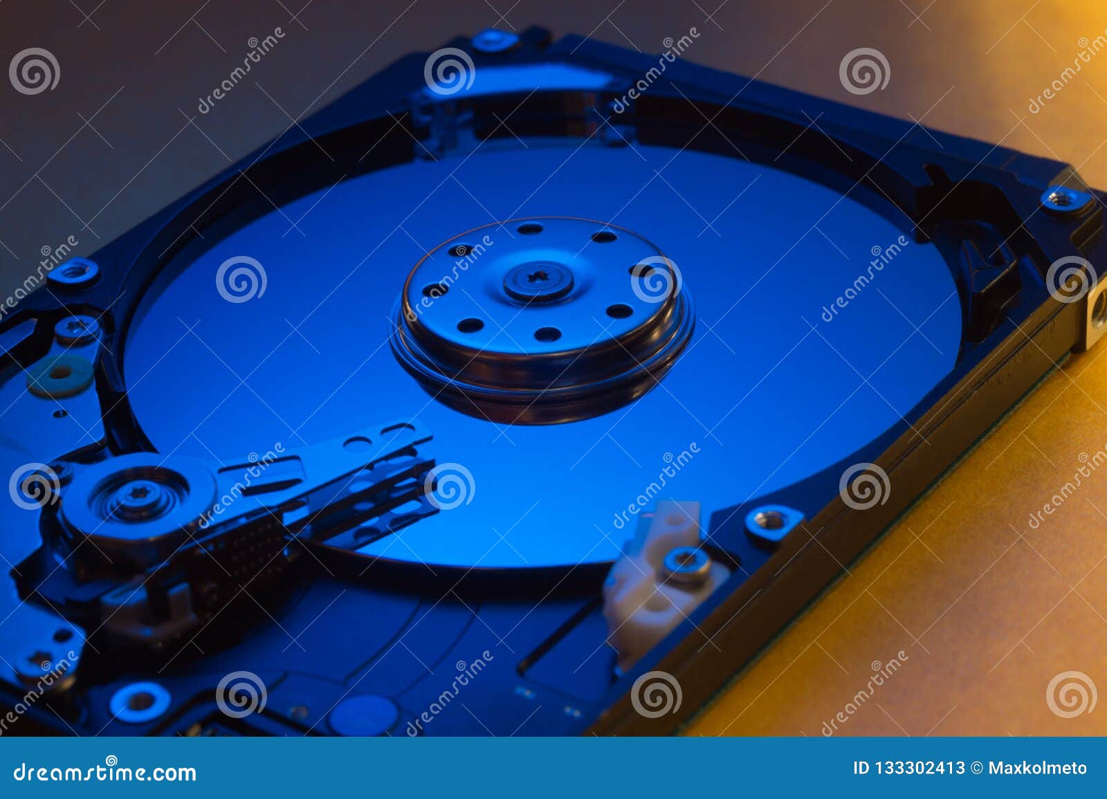 Colorful Hdd. Open Hard Disk Drive. the Concept of Data Storage. Data ...