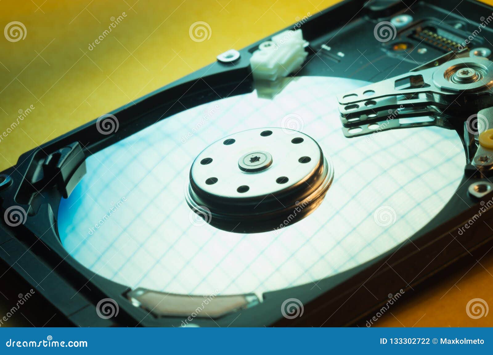 Colorful Hdd. Open Hard Disk Drive. the Concept of Data Storage. Data ...