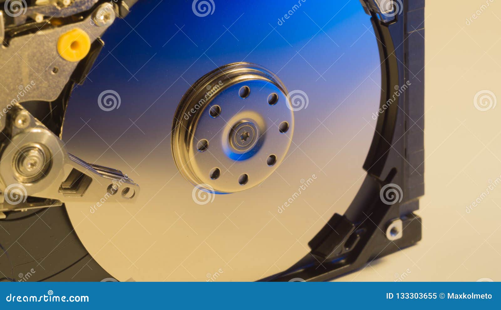 Colorful Hdd. Open Hard Disk Drive. the Concept of Data Storage. Data ...