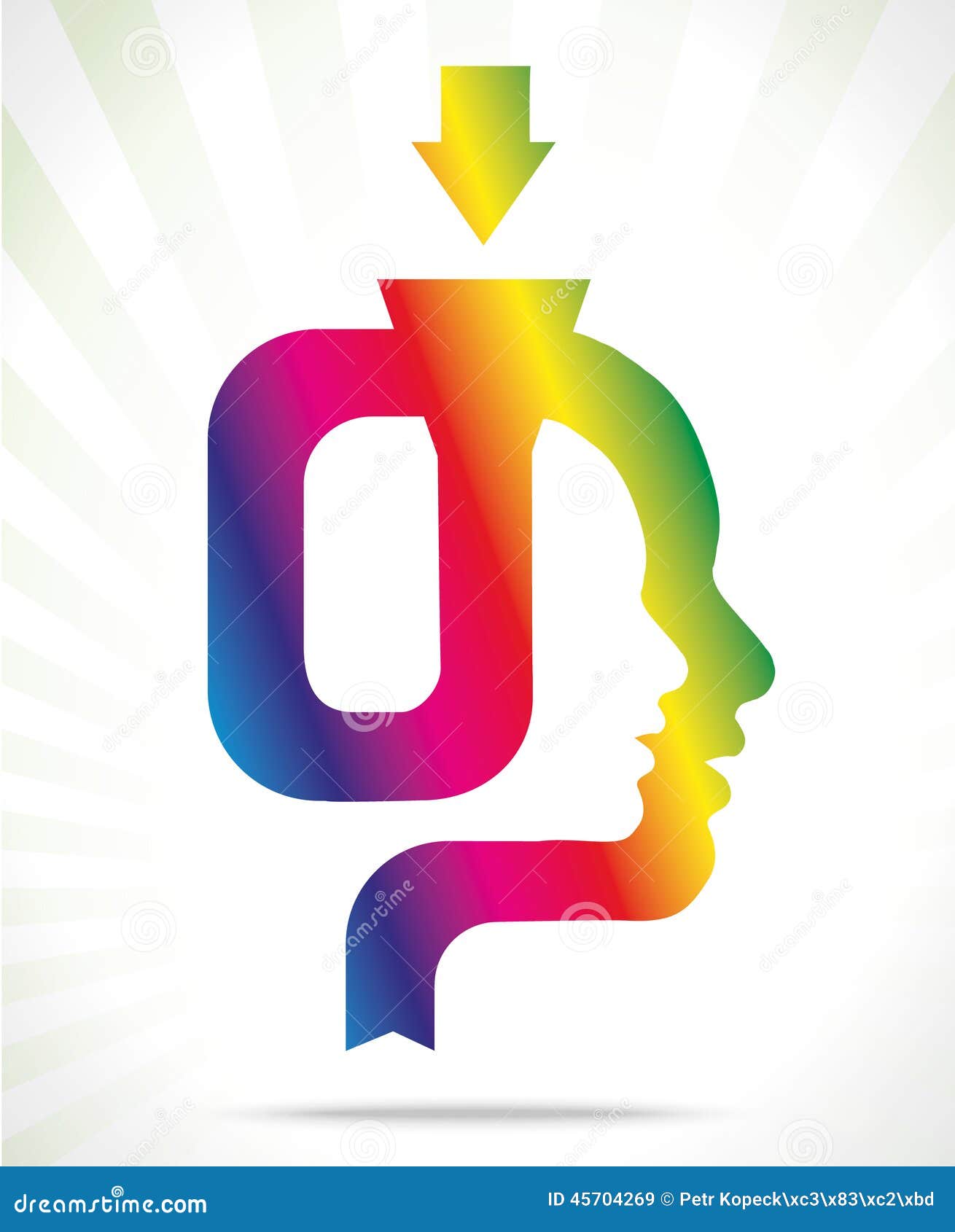 Colorful head stock illustration. Illustration of person - 45704269