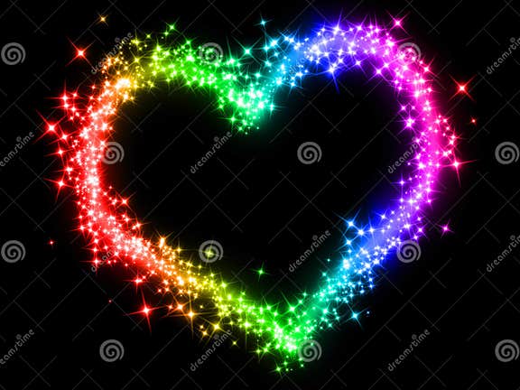 Colorful heart stock illustration. Illustration of bright - 15434165