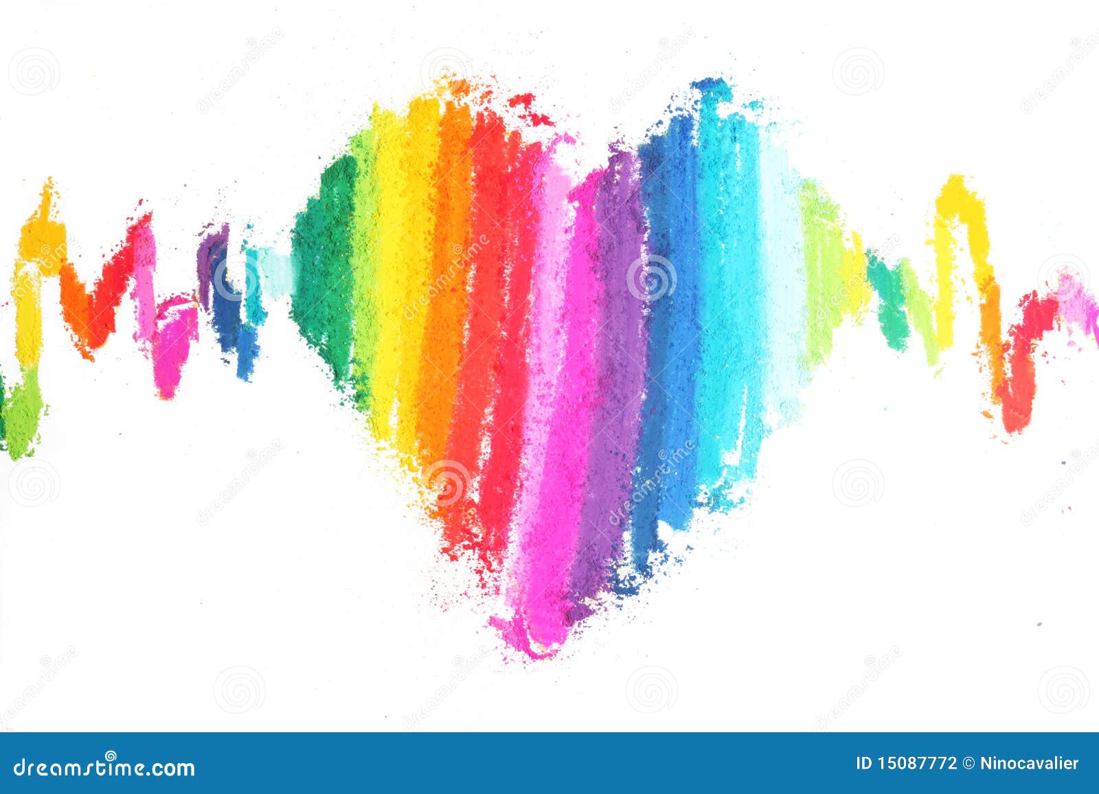 Colorful Heart Pastel Sticks Texture Stock Photo - Image of dust ...