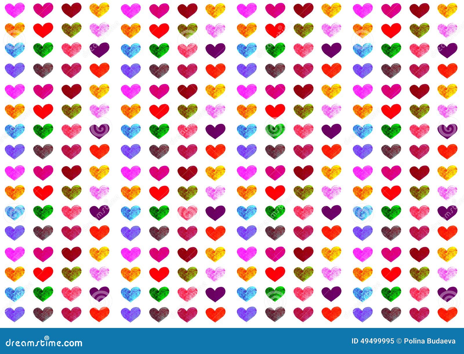Colorful heart pattern stock illustration. Illustration of date - 49499995