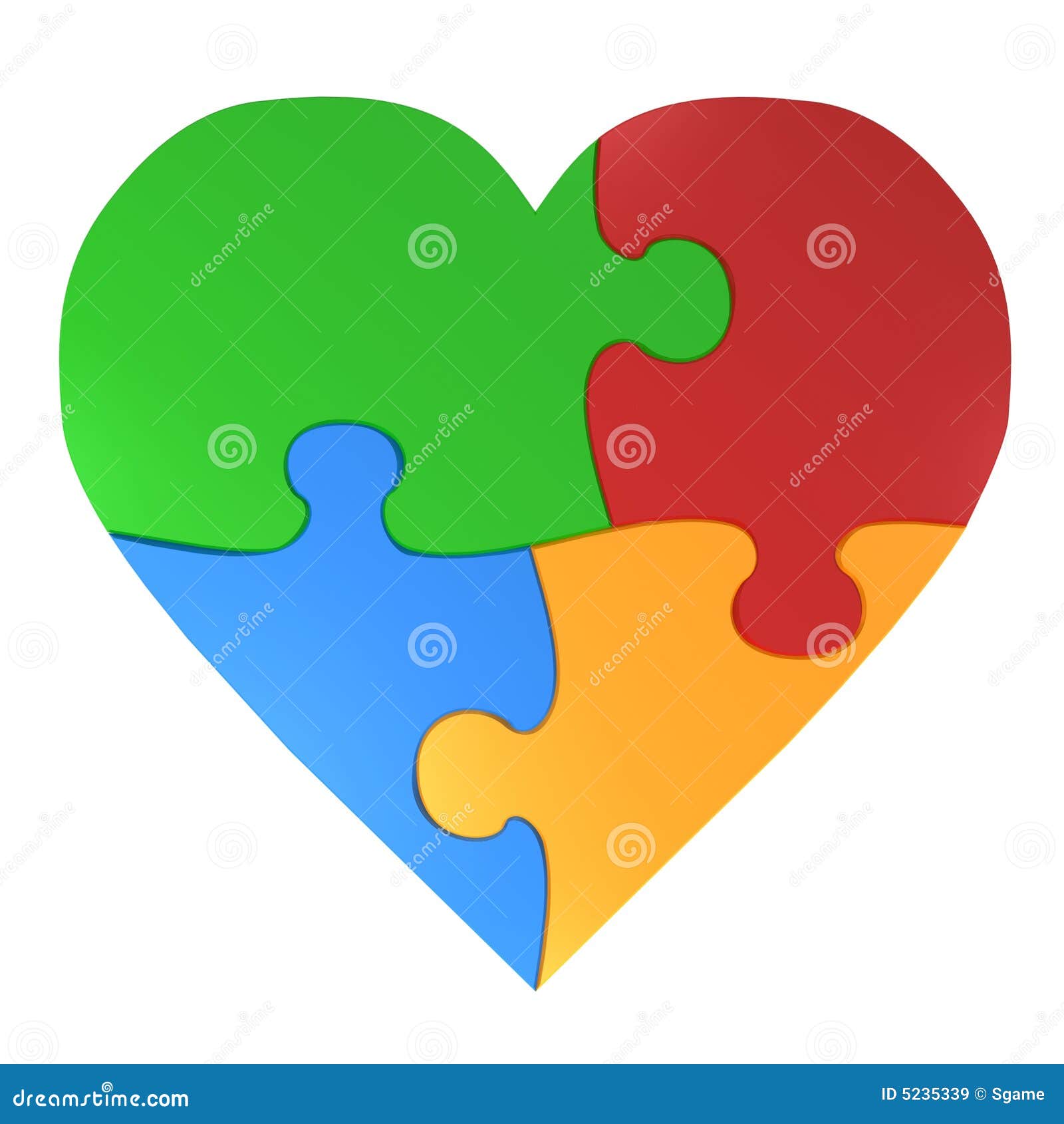 Colorful Heart Puzzle Stock Illustrations – 6,551 Colorful Heart Puzzle ...