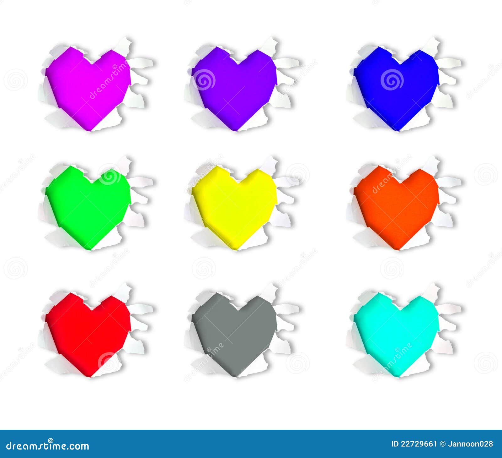 Colorful heart shape. stock image. Image of shape, decoration - 22729661
