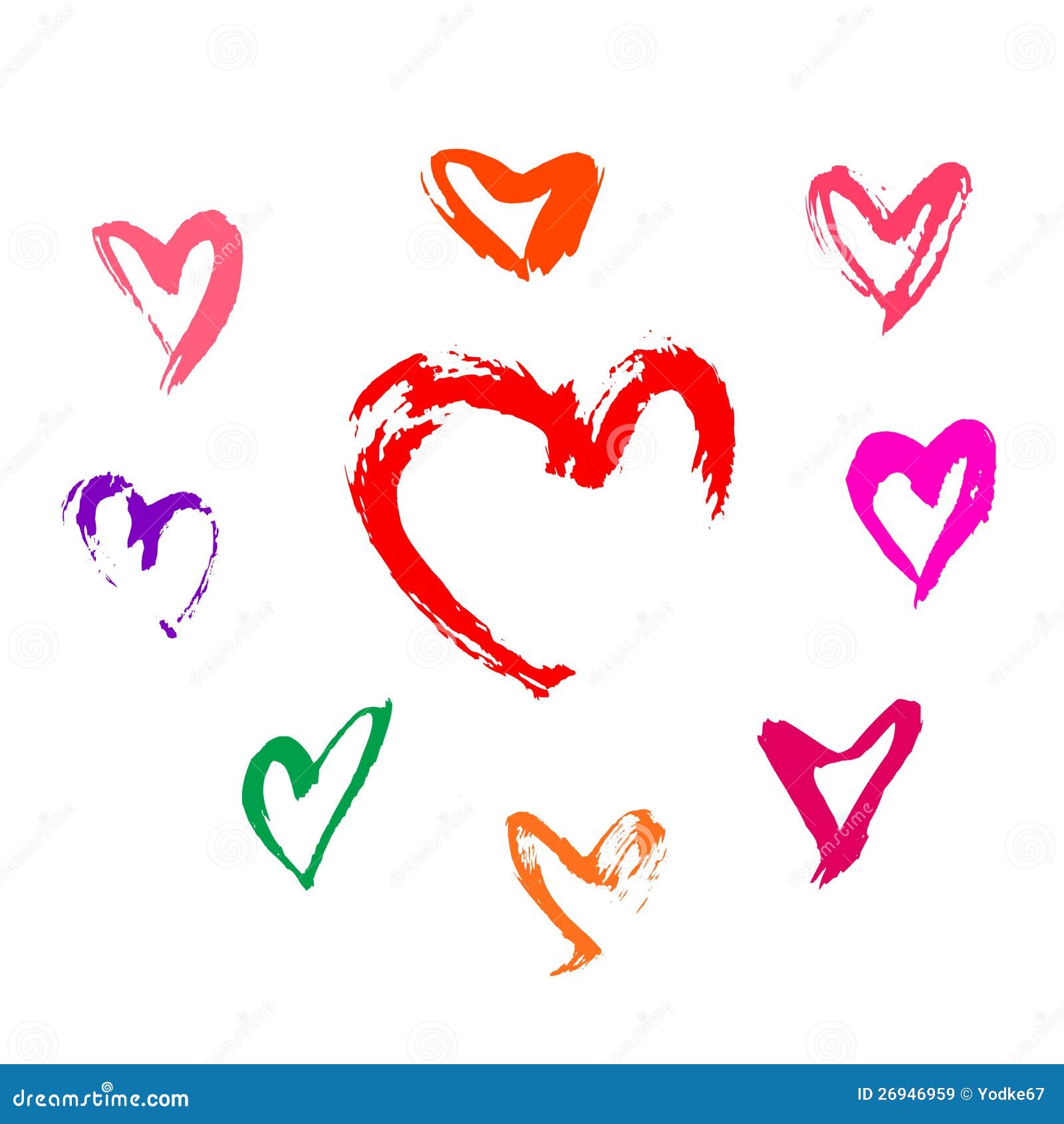 Colorful heart shape stock vector. Illustration of love - 26946959