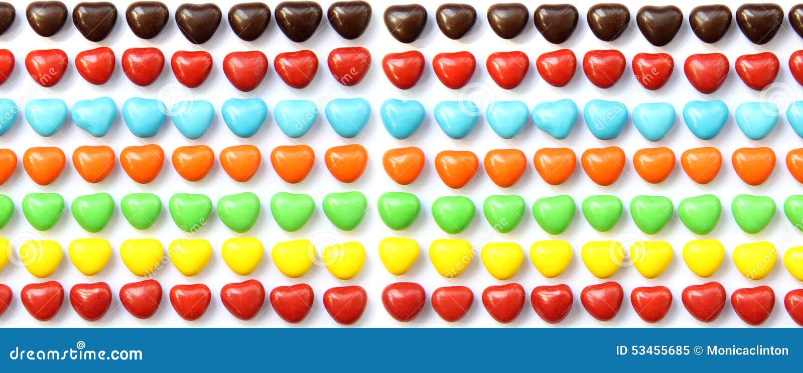 Colorful heart shape candy stock image. Image of fruit - 53455685