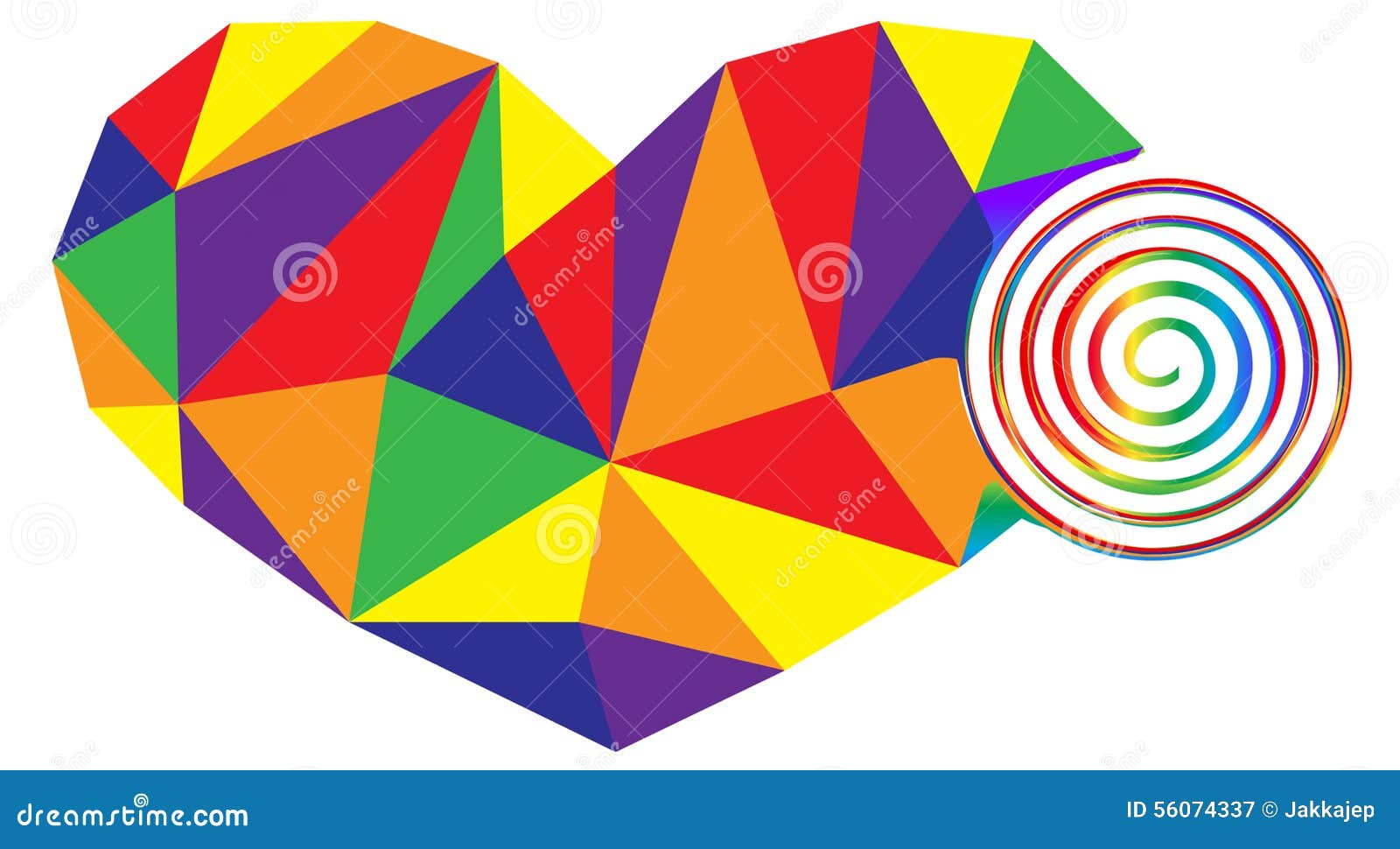 Colorful Heart Shape Graphic Stock Illustration - Illustration of ...