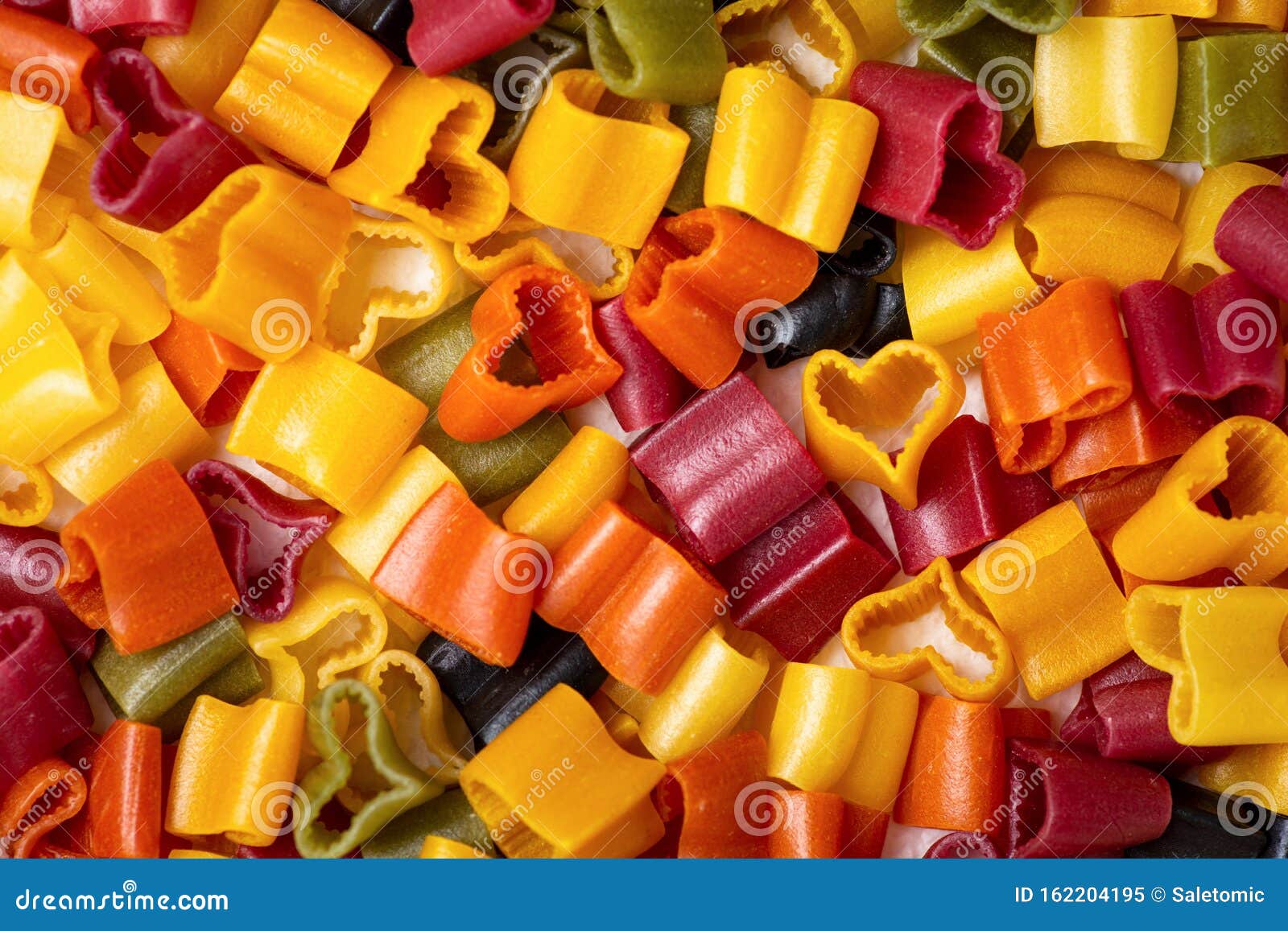 Raw Macaroni Of Hard Varieties On A Wooden Table. Royalty-Free Stock ...