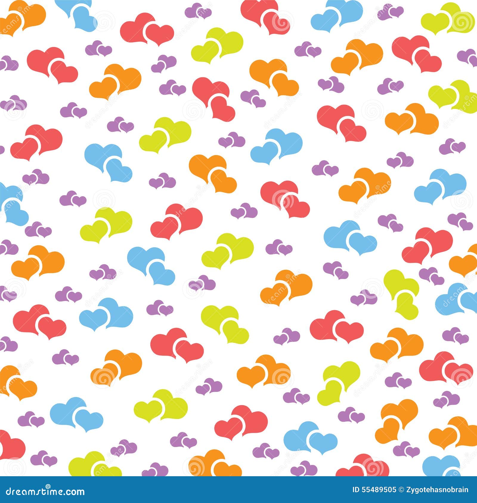Colorful Hearts Background. Stock Vector - Illustration of vector ...