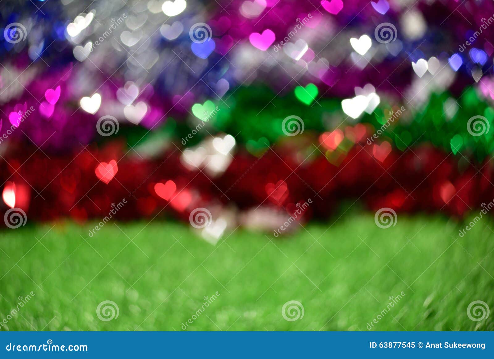 Colorful hearts bokeh stock image. Image of glowing, luxury - 63877545