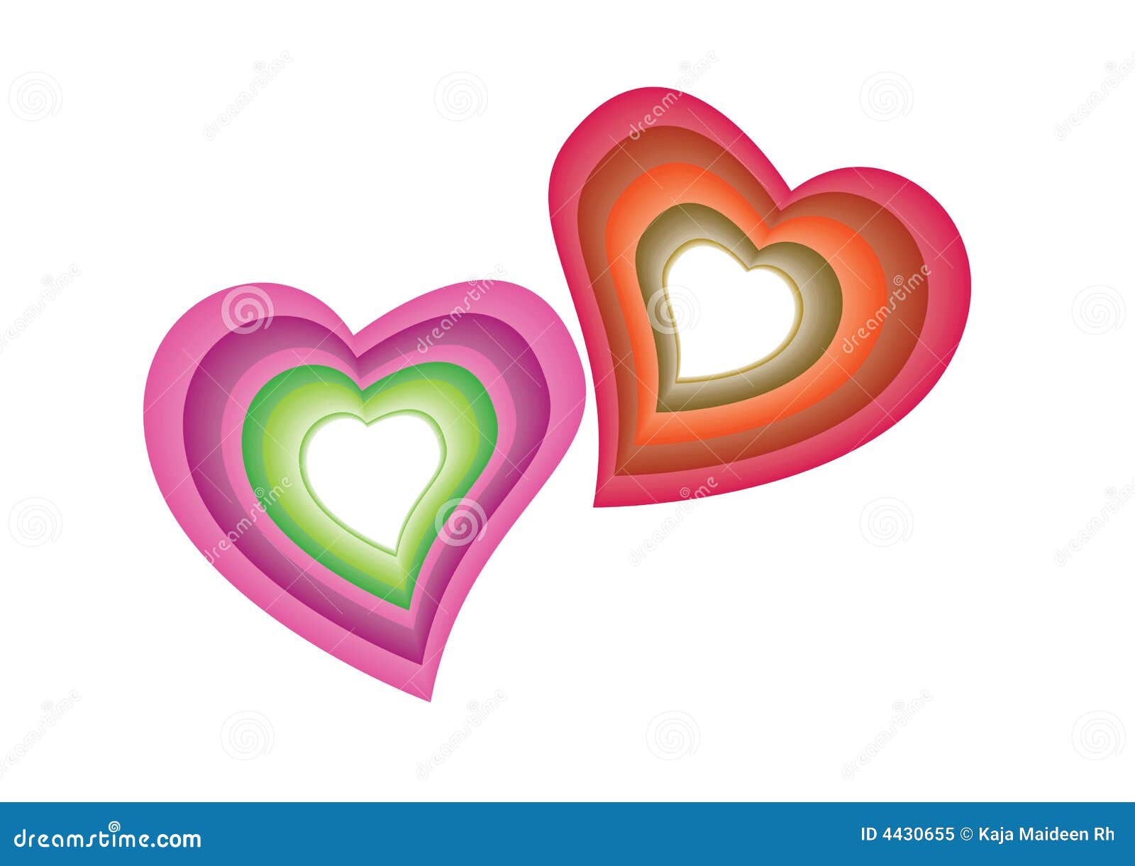 Colorful hearts - vector stock vector. Illustration of emotion - 4430655