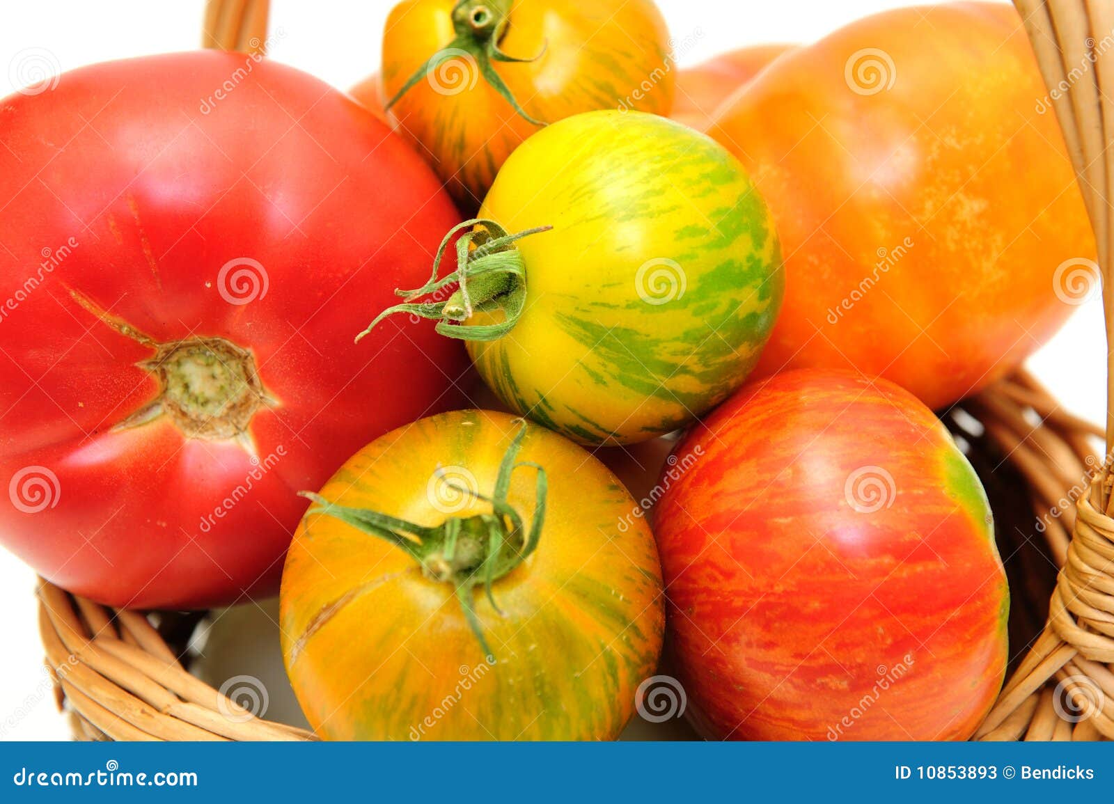 Colorful Heirloom Tomatoes stock image. Image of organic - 10853893
