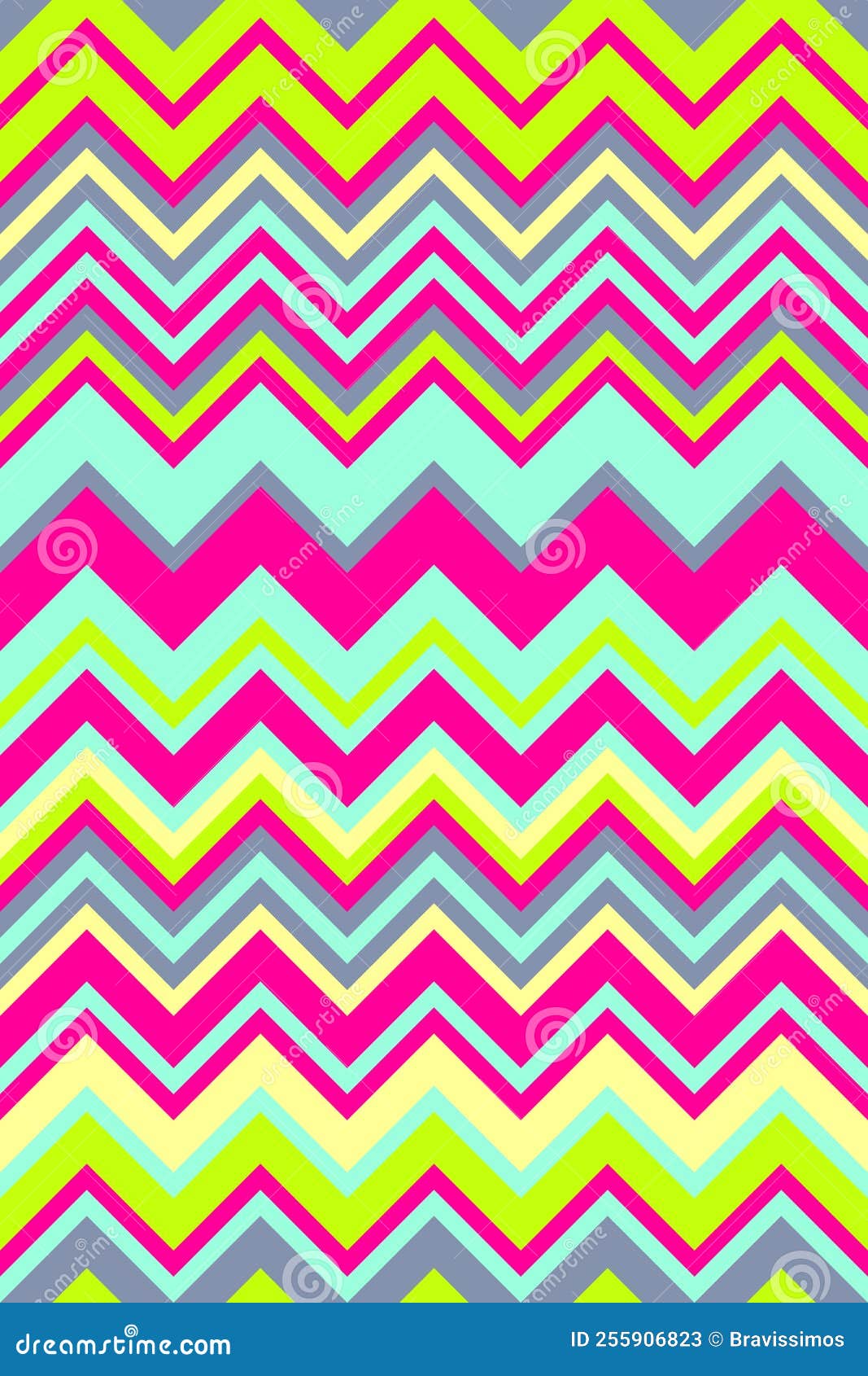 Colorful Herringbone Chevron Texture Zigzag Pattern Abstract Geometric
