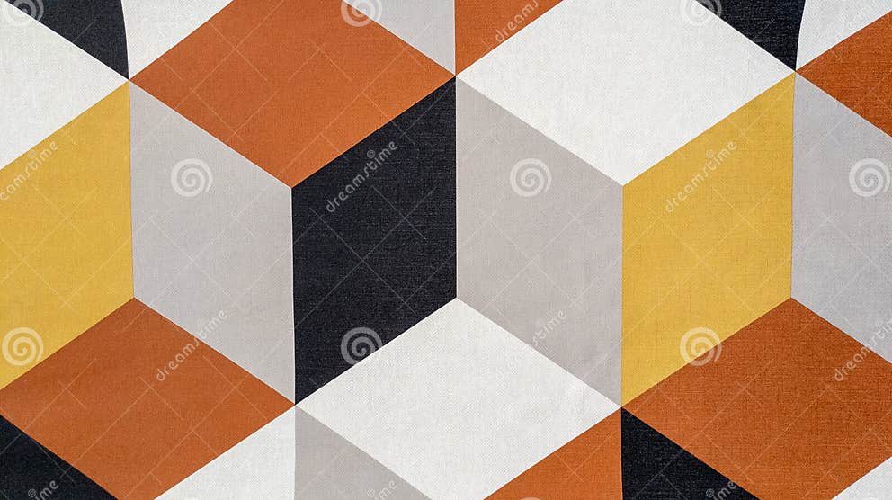 Colorful Hexagon Background Cube Shape and Irregular Color with Non ...