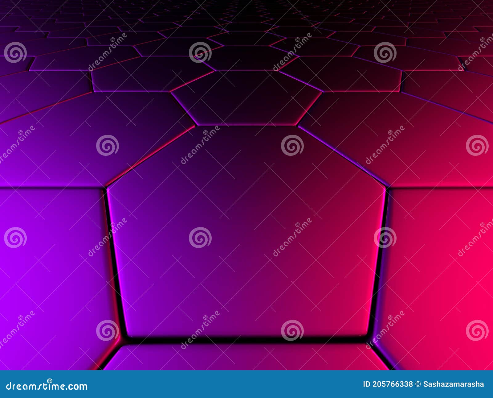 Colorful Hexagon Blocks Shine Glossy Abstract Background Stock ...