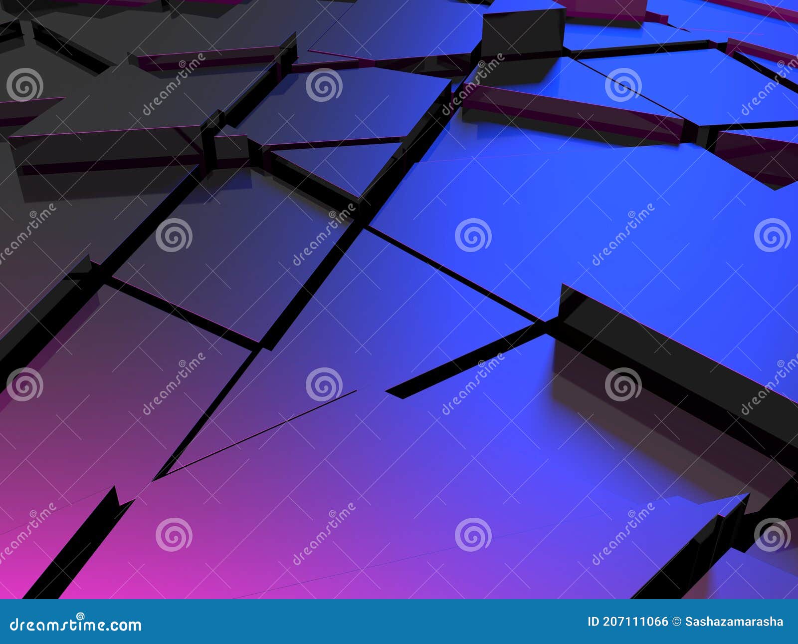 Colorful Hexagon Blocks Shine Glossy Abstract Background Stock ...