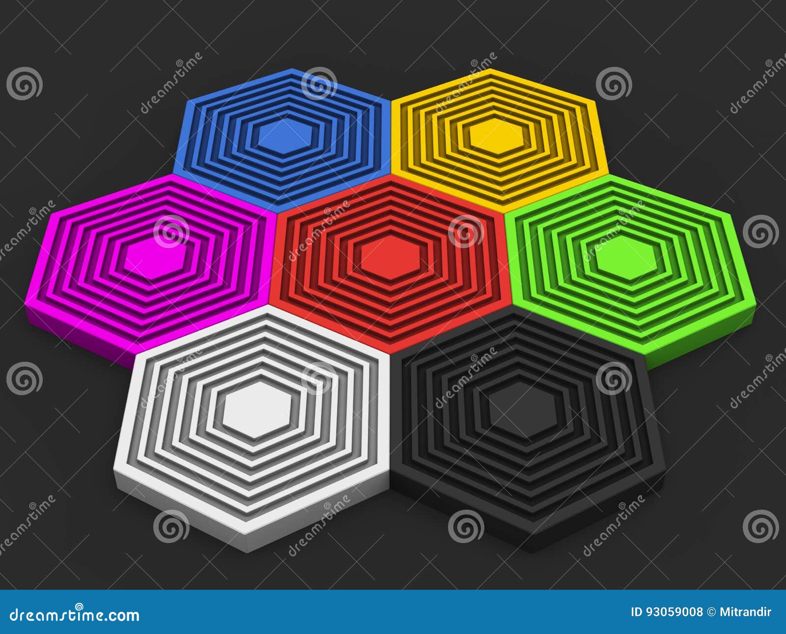 Hexagonal Wheel Stock Photo | CartoonDealer.com #14965008