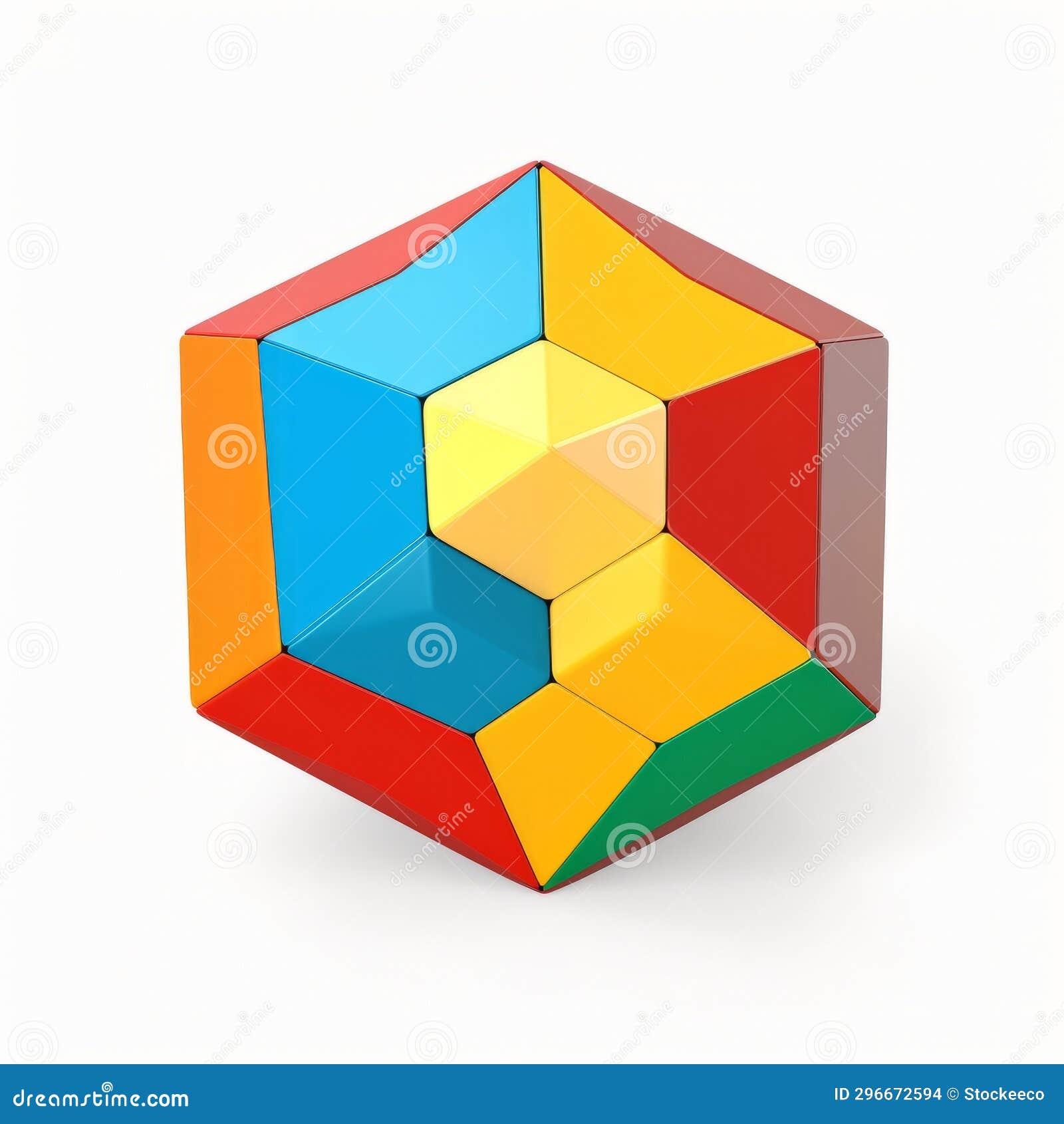 Colorful Hexagonal Cube Puzzler2: Textured Surface Layers Inspired by ...