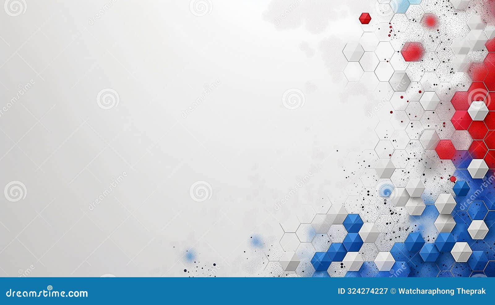 Colorful Hexagonal Pattern on White Background Stock Illustration ...