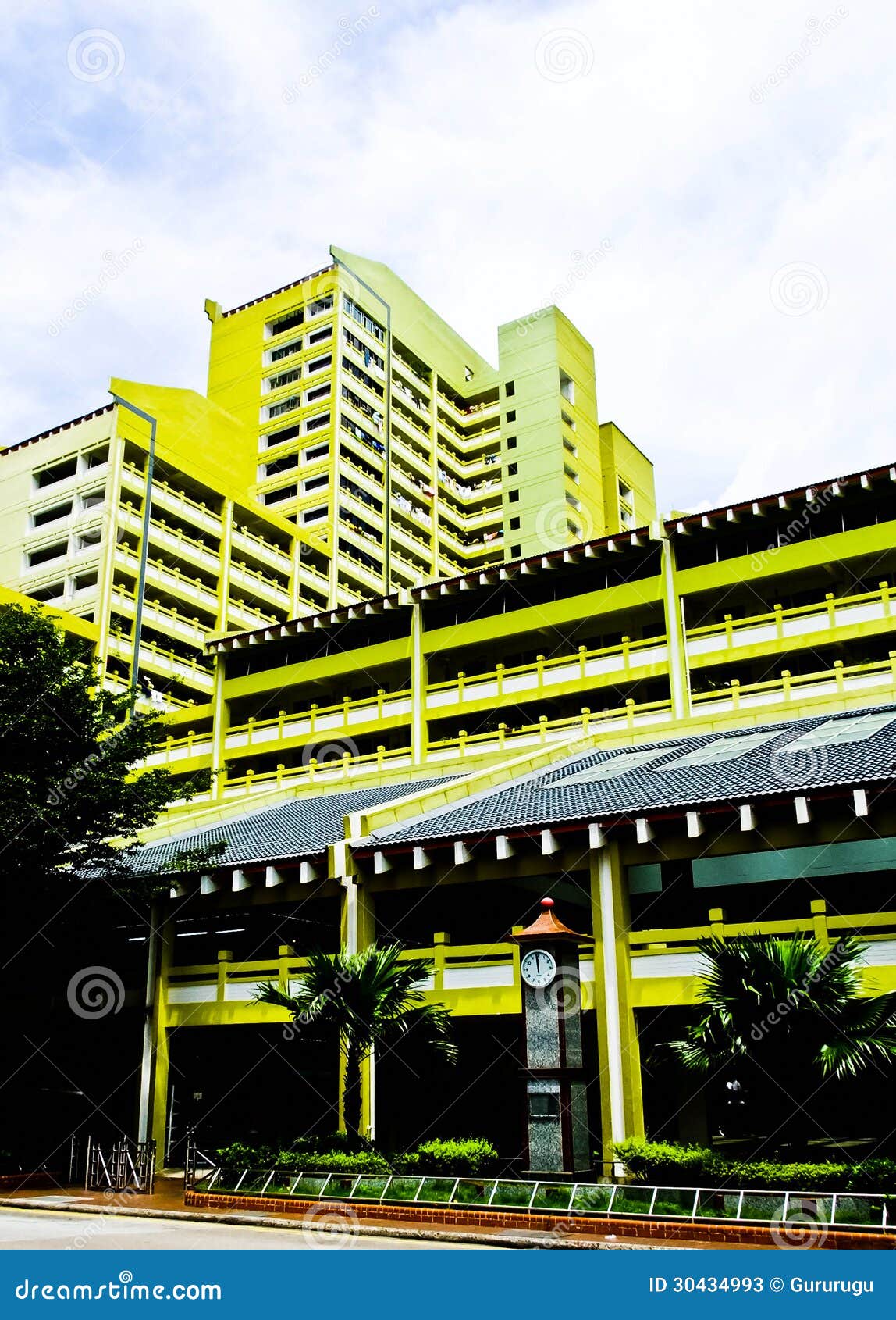 Colorful Density Smoke In Blue And Yellow Colors Blew Up Royalty-Free ...