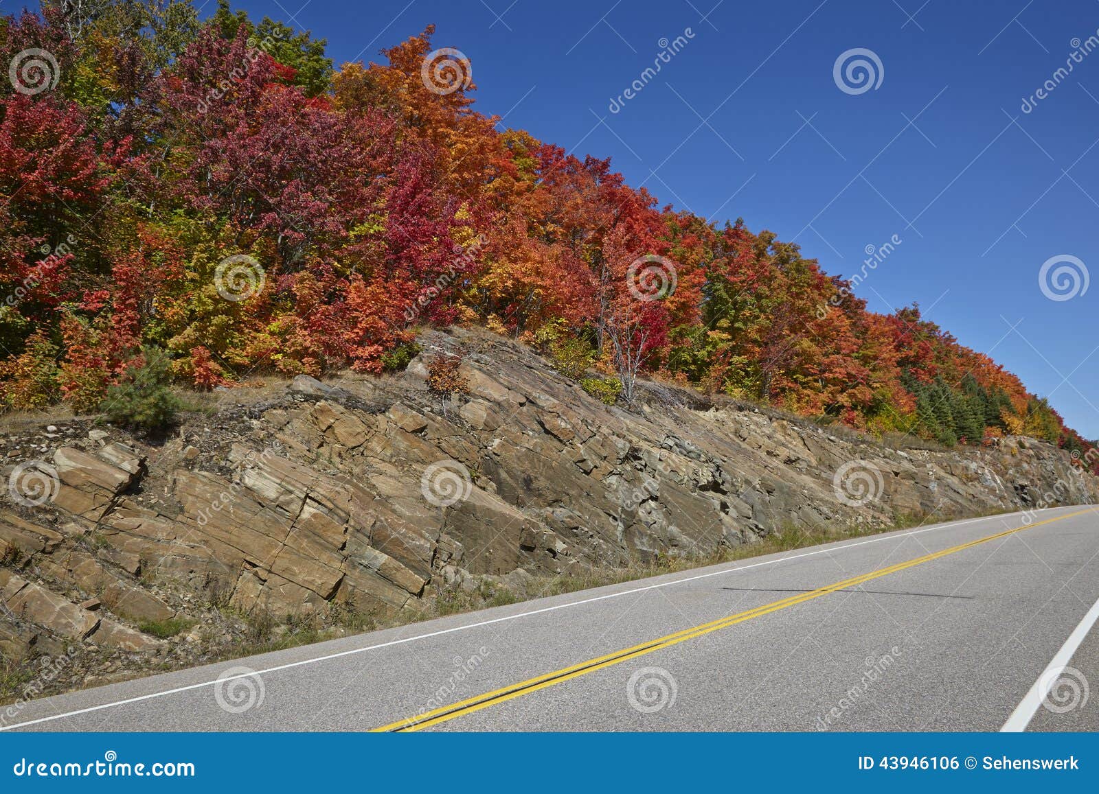 Colorful Highway stock photo. Image of nature, november - 43946106